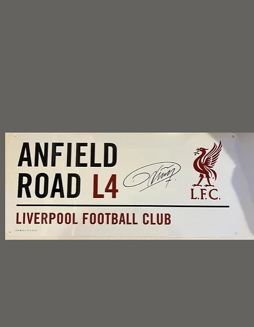 Darwin Núñez Signed Liverpool Road Sign - CharityStars