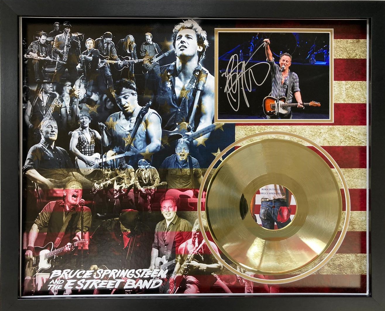 Display disco d'oro Bruce Springsteen - Autografato - CharityStars