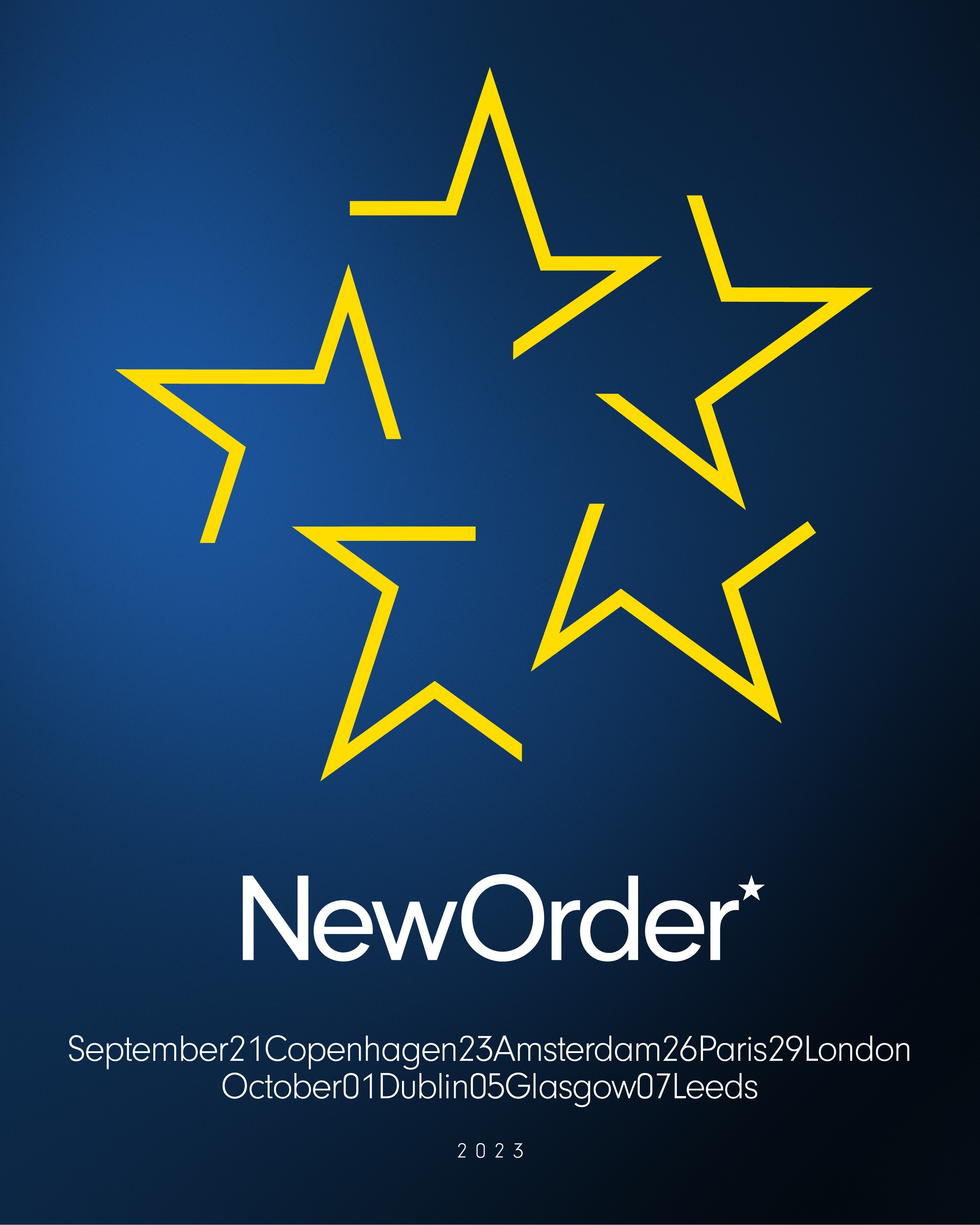 New Order Tour Tickets For Four And Signed Set Lists - CharityStars