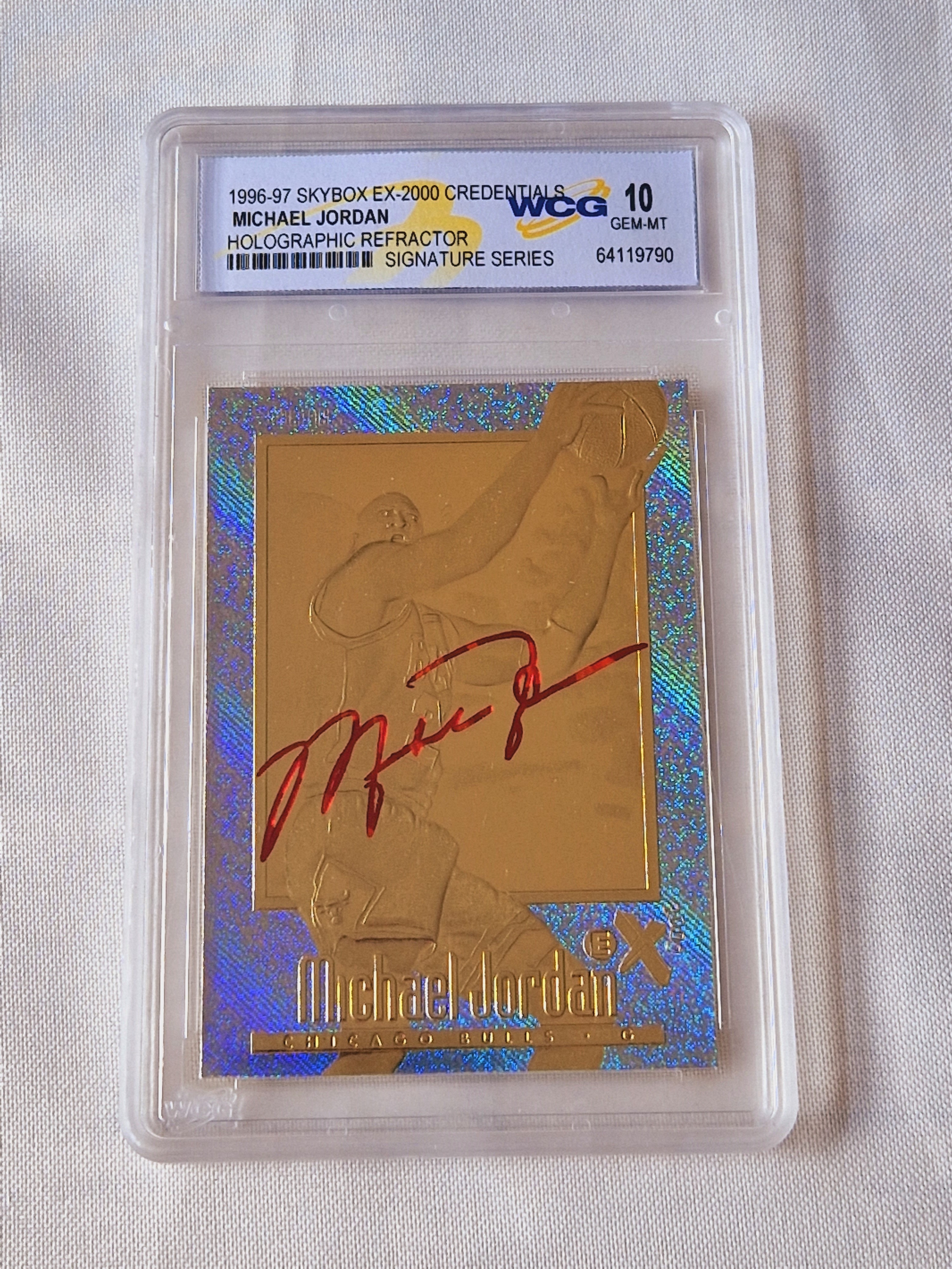 Limited Edition Michael Jordan Signature Series Holographic Refractor ...