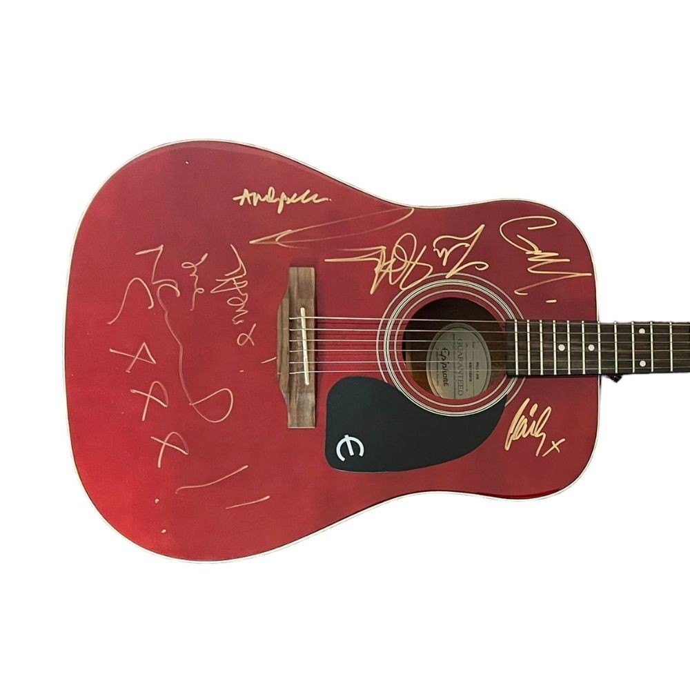 Oasis Signed Epiphone Acoustic Guitar - CharityStars