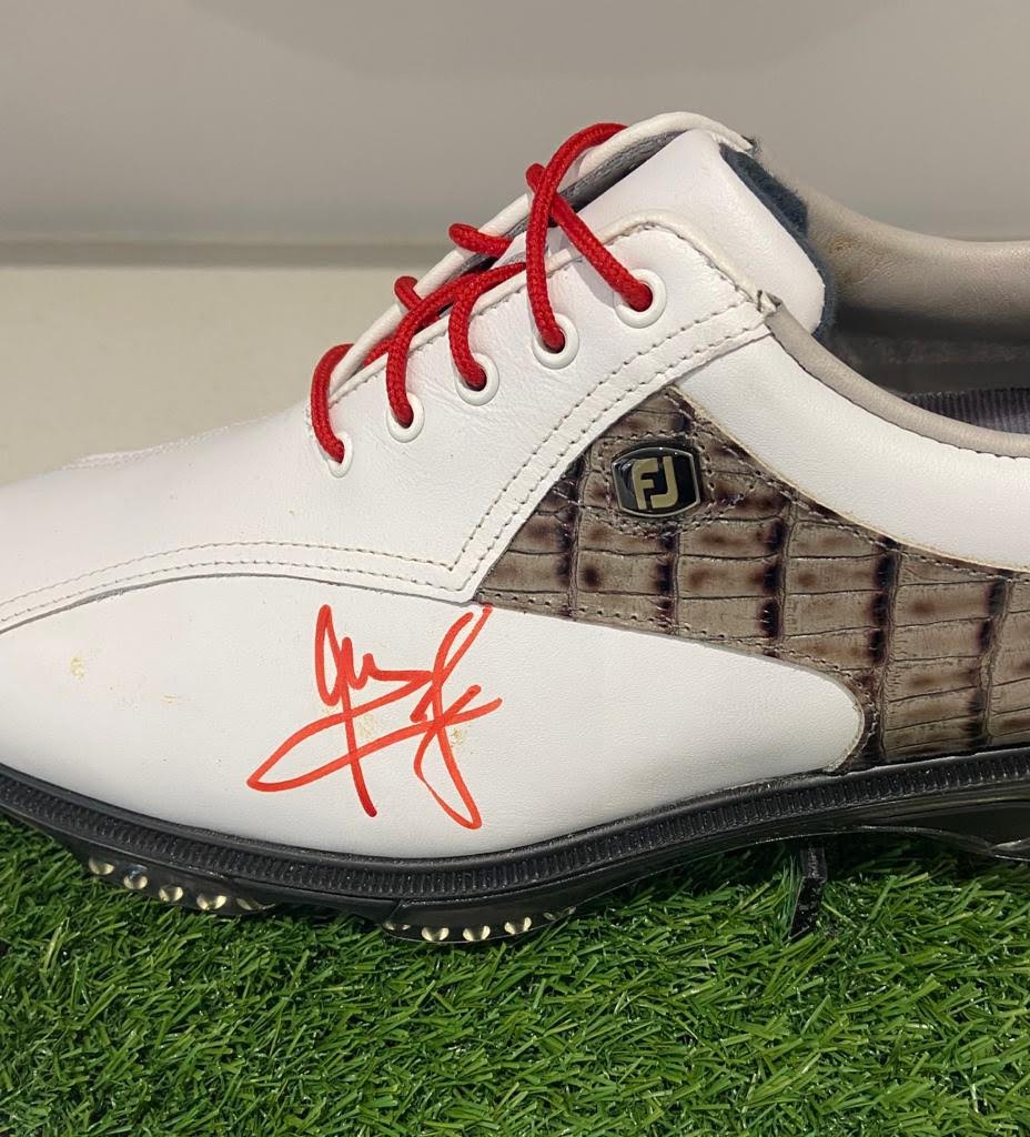 Rafa Cabrera Bello Signed Golf Shoe in Display Case - CharityStars