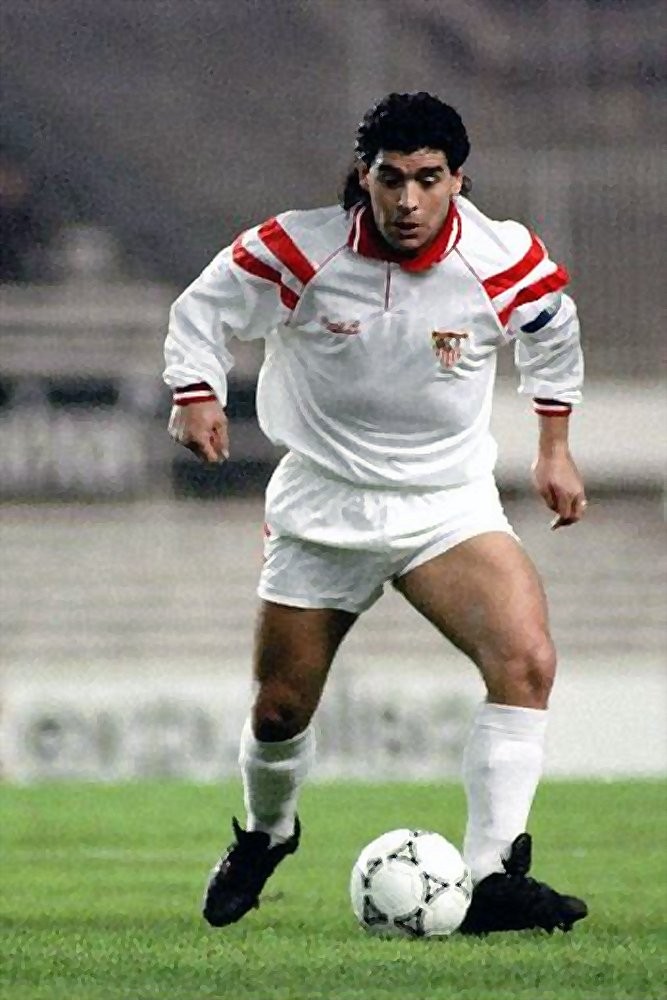 Maradona Official Sevilla Shirt, 1992/93 - CharityStars