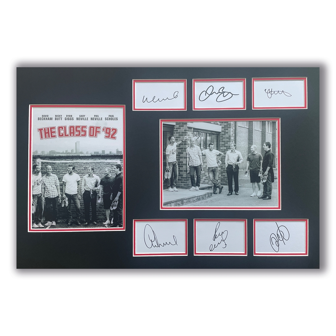 Manchester United Class of '92 Signed Display - CharityStars