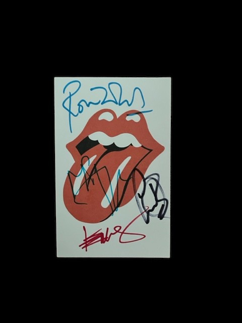 Rolling Stones Signed Post Card - CharityStars