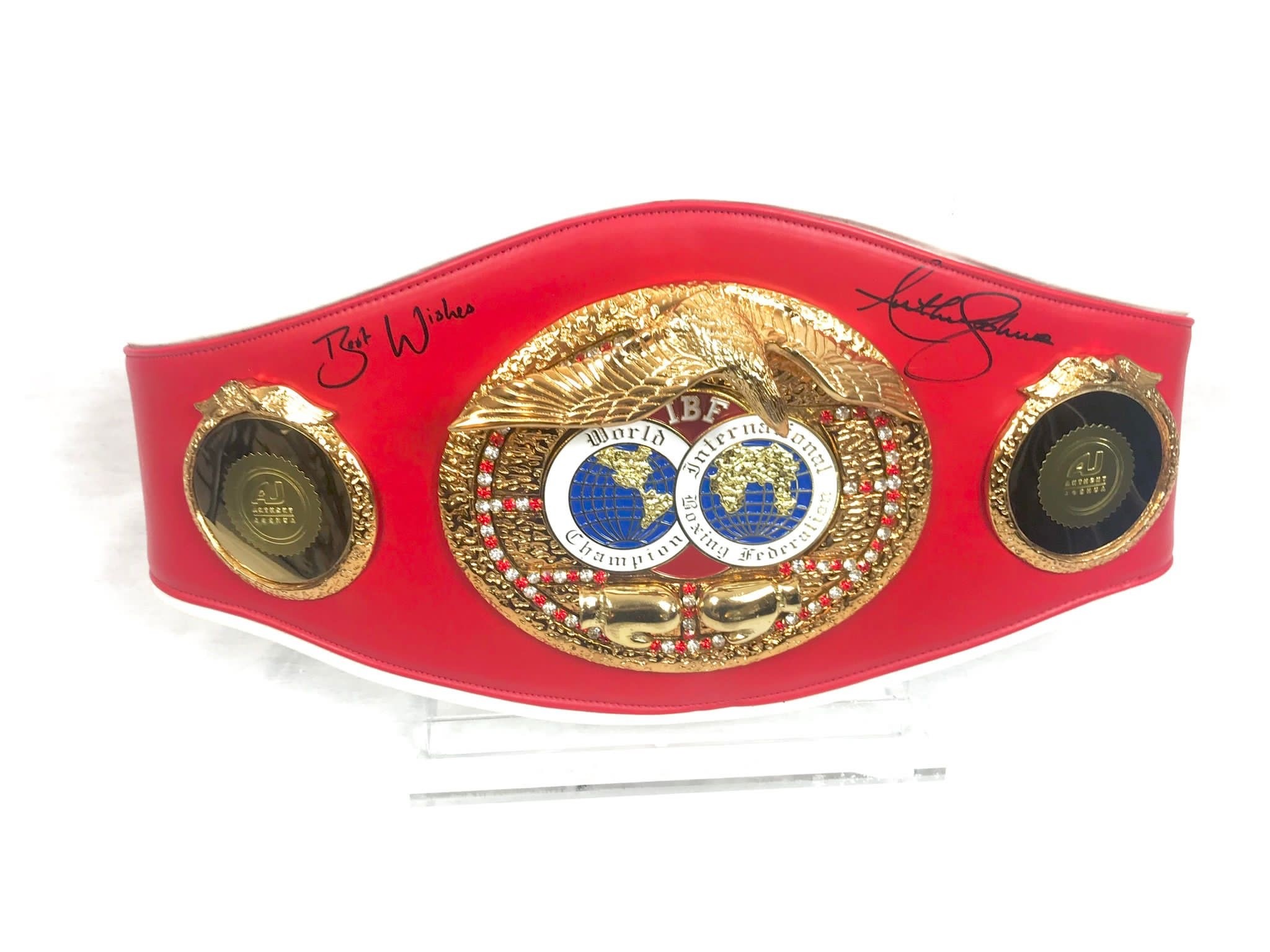 Anthony Joshua Signed LBF Boxing Belt in Display Case - CharityStars