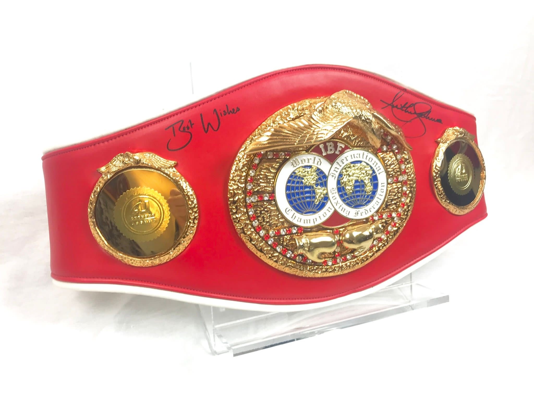 Anthony Joshua Signed LBF Boxing Belt in Display Case - CharityStars