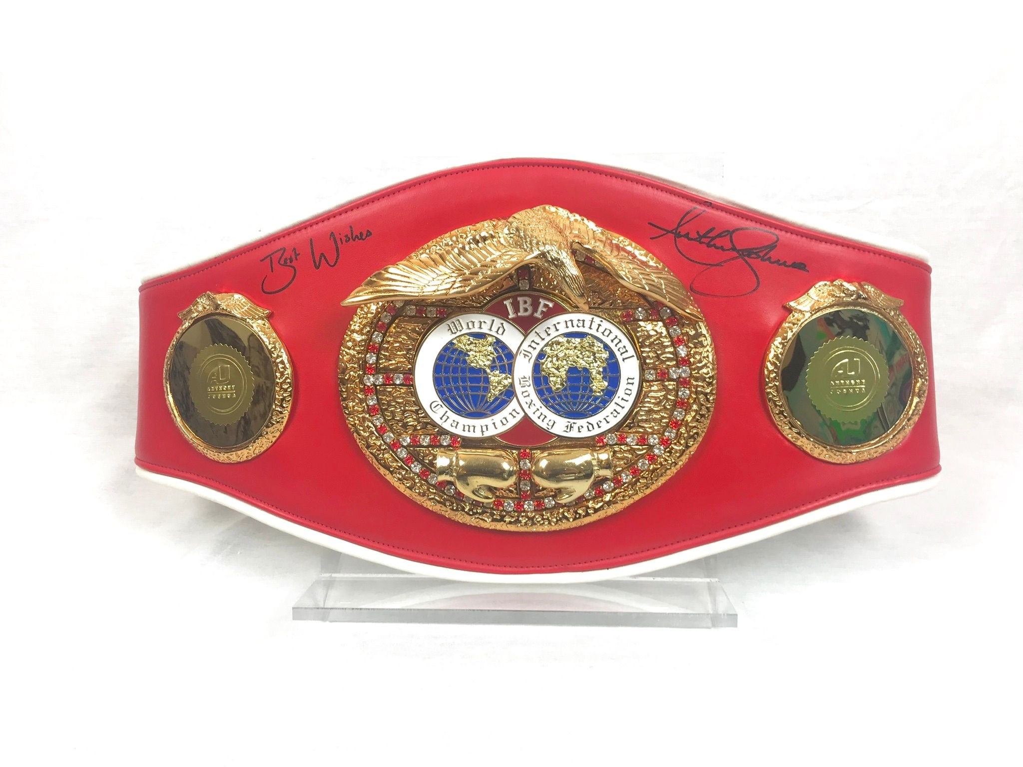 Anthony Joshua Signed LBF Boxing Belt in Display Case - CharityStars