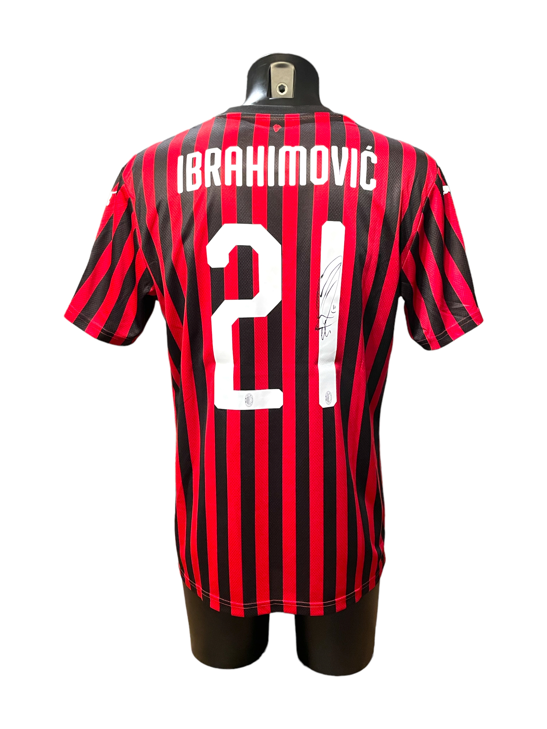 Zlatan Ibrahimovic AC Milan Signed Match Shirt, 2019/20 - CharityStars