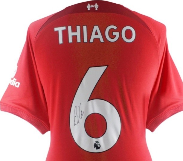 Thiago Alcantara's Liverpool 2022/23 Signed Shirt - CharityStars