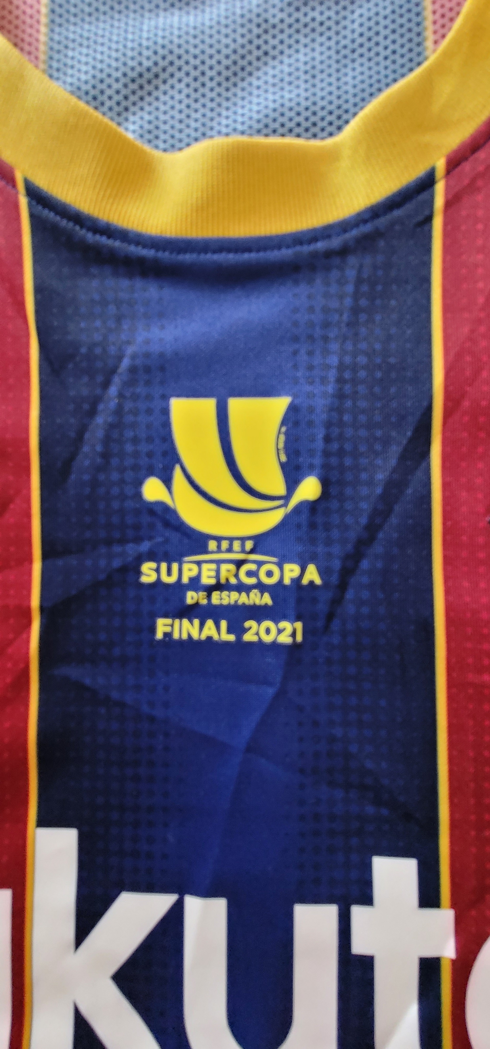 Messi's Barcelona Signed Match Shirt, Supercopa de Espana 2021 ...