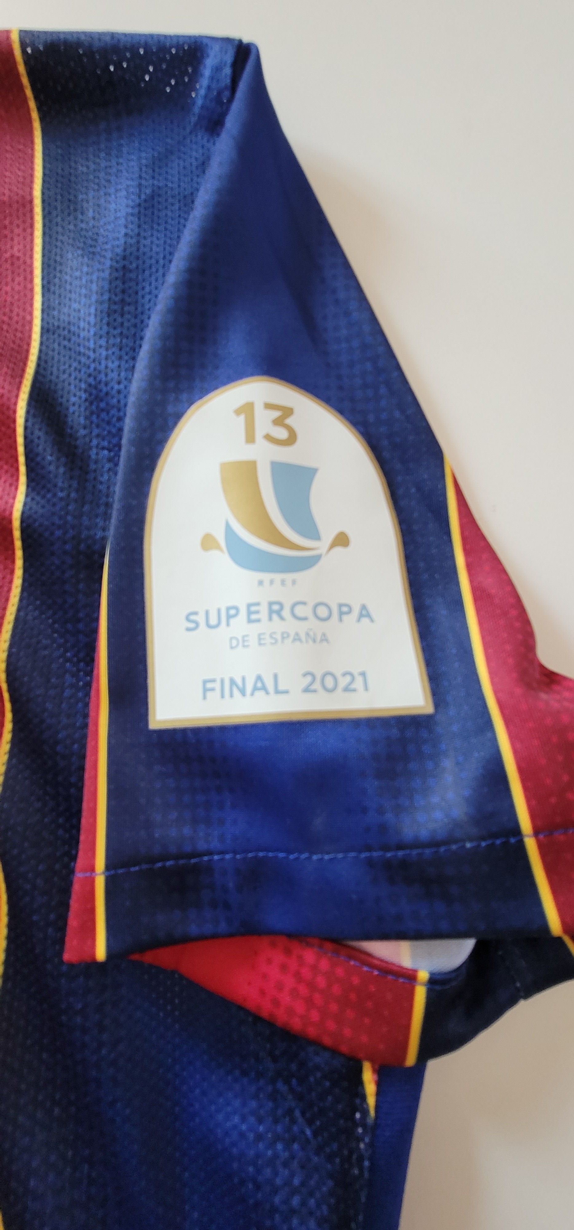 Messi's Barcelona Signed Match Shirt, Supercopa de Espana 2021 ...