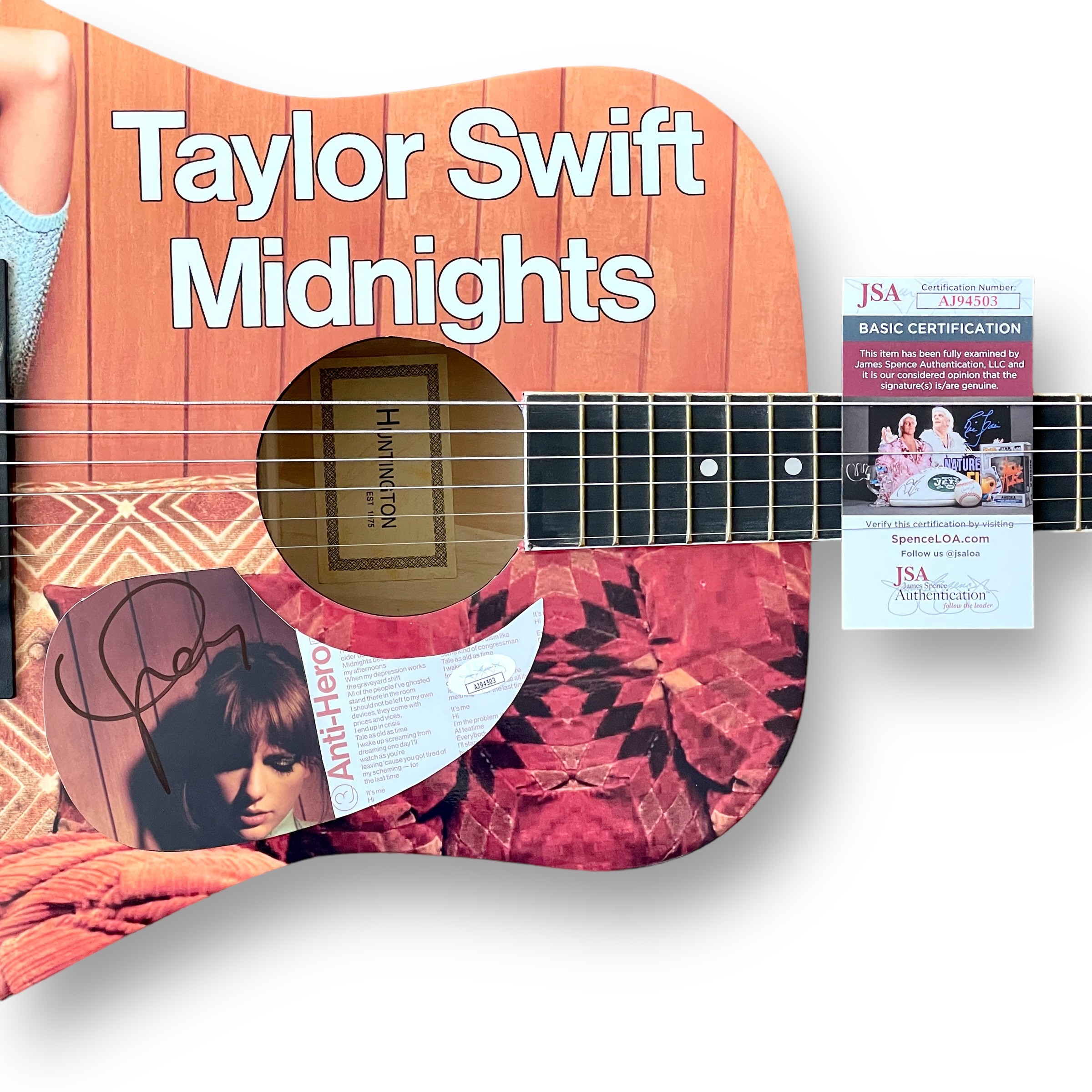 Taylor Swift Signed Custom Wrapped "Midnights" Acoustic Guitar ...