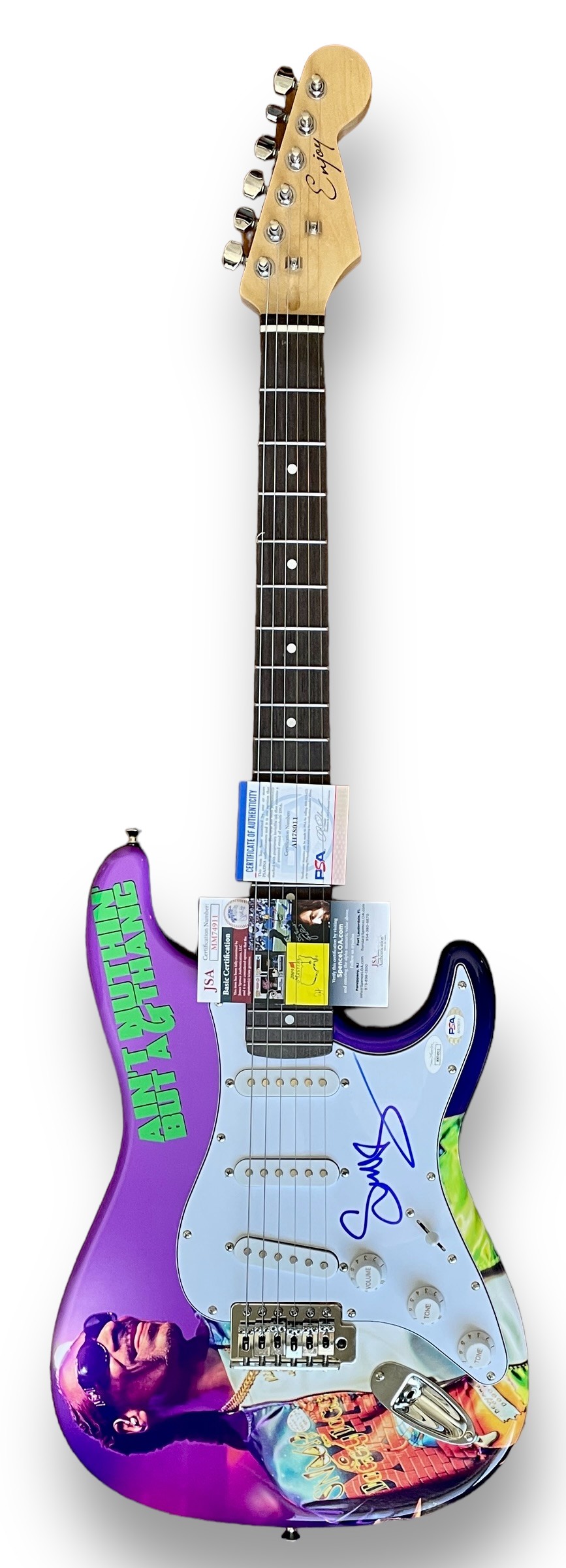 Snoop Dogg Signed Custom Wrapped Electric Guitar - CharityStars