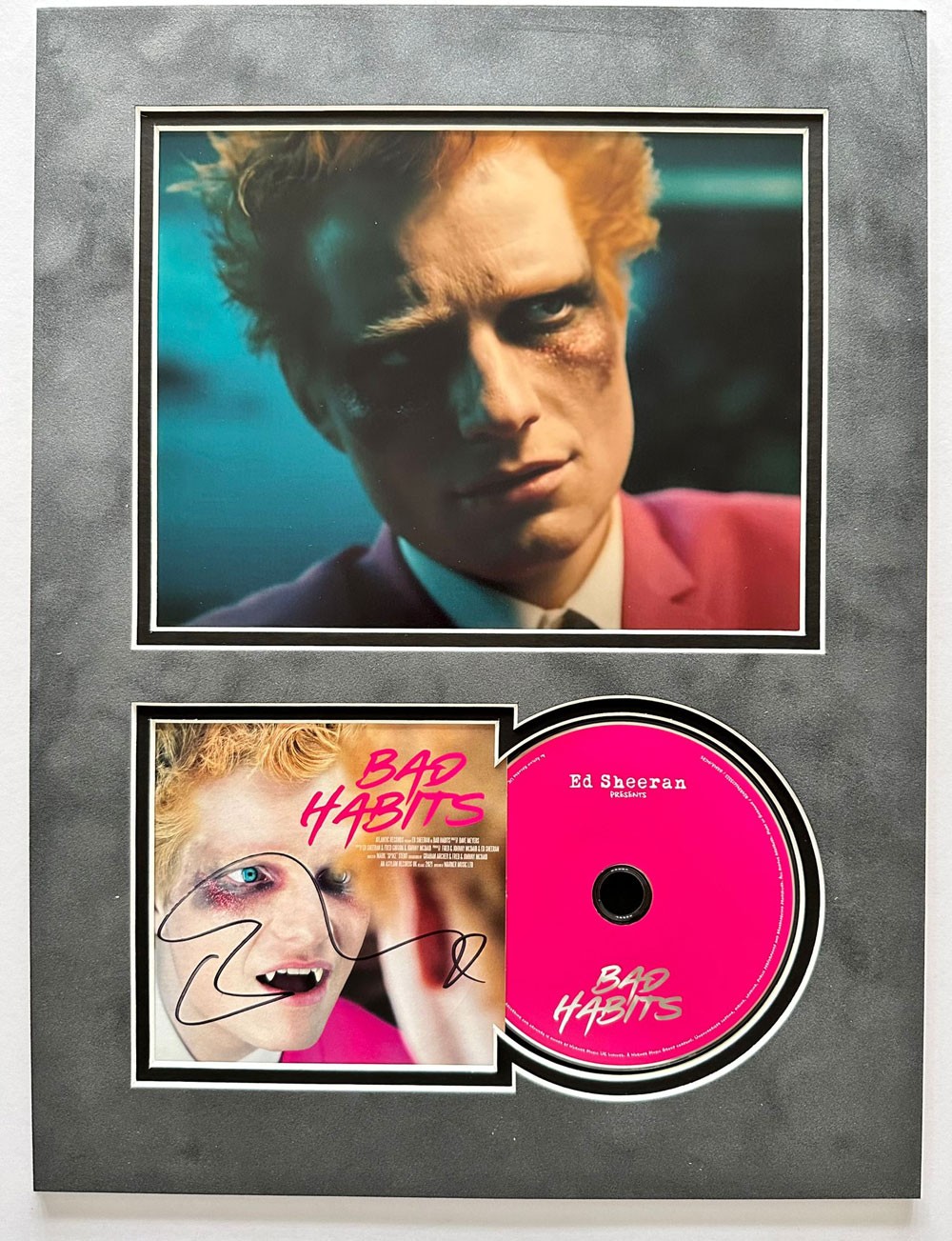 Ed Sheeran Signed and Mounted CD - CharityStars