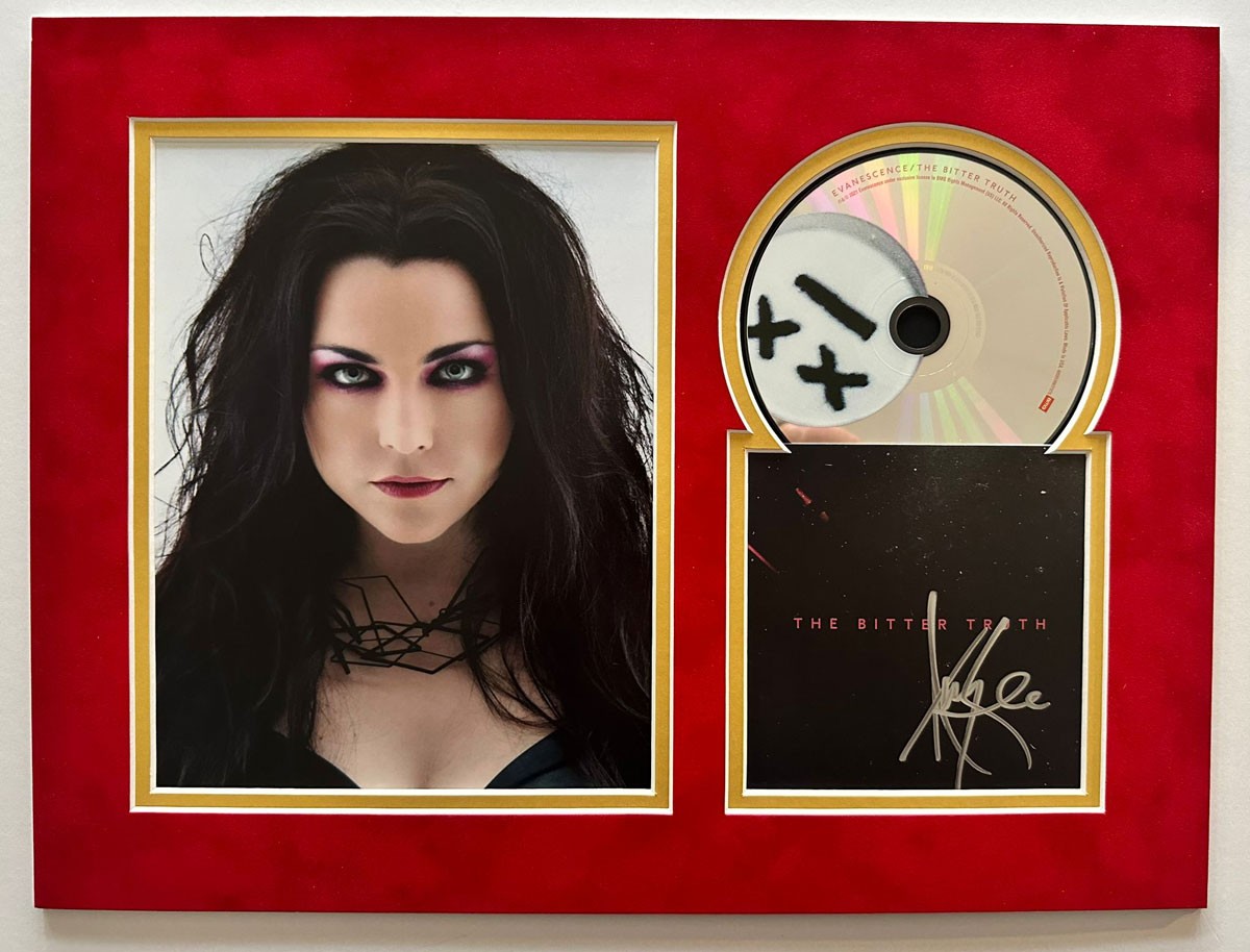 Amy Lee Signed and Mounted CD - CharityStars