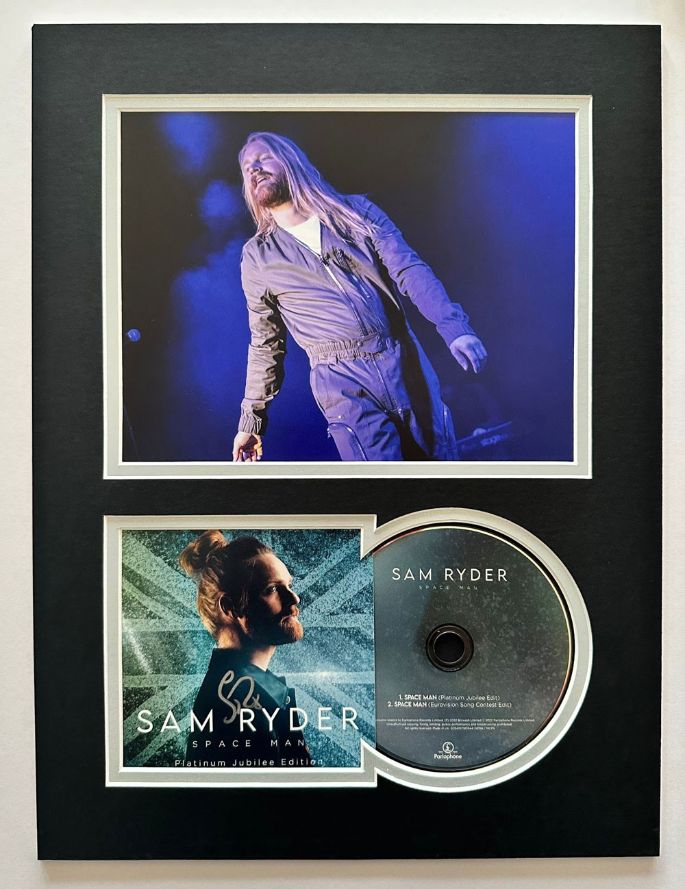 Sam Ryder Signed and Mounted CD - CharityStars