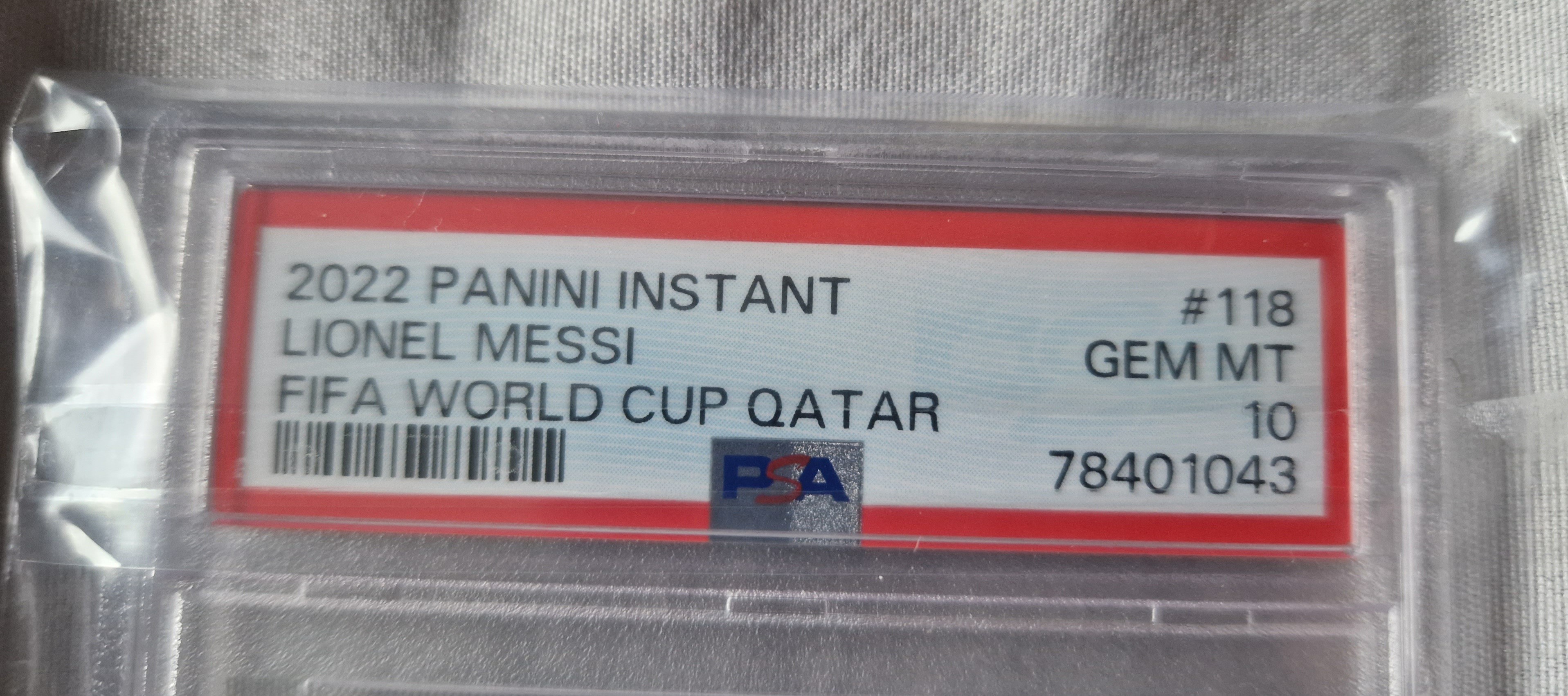 Lionel Messi FIFA World Cup Panini Instant Card 2022 - CharityStars