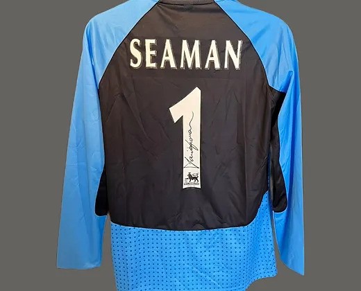 David Seaman's Arsenal 2000/01 Signed Shirt - CharityStars