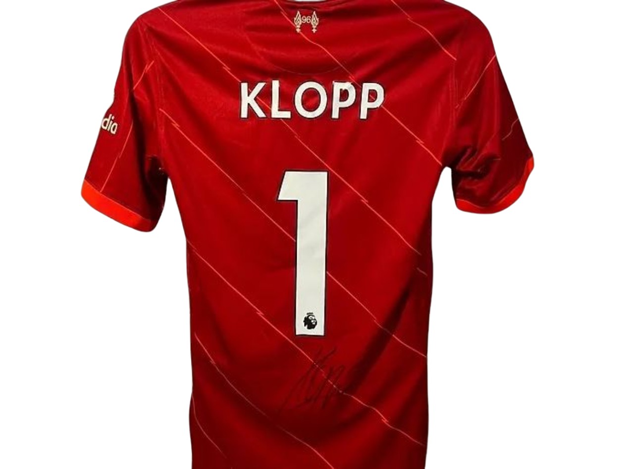Jürgen Klopp's Liverpool 2021/22 Signed Official Shirt - CharityStars