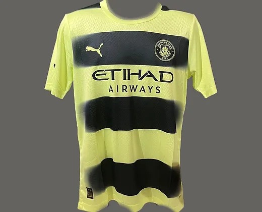 Pep Guardiola's Manchester City 2022/23 Signed Official Third Shirt ...