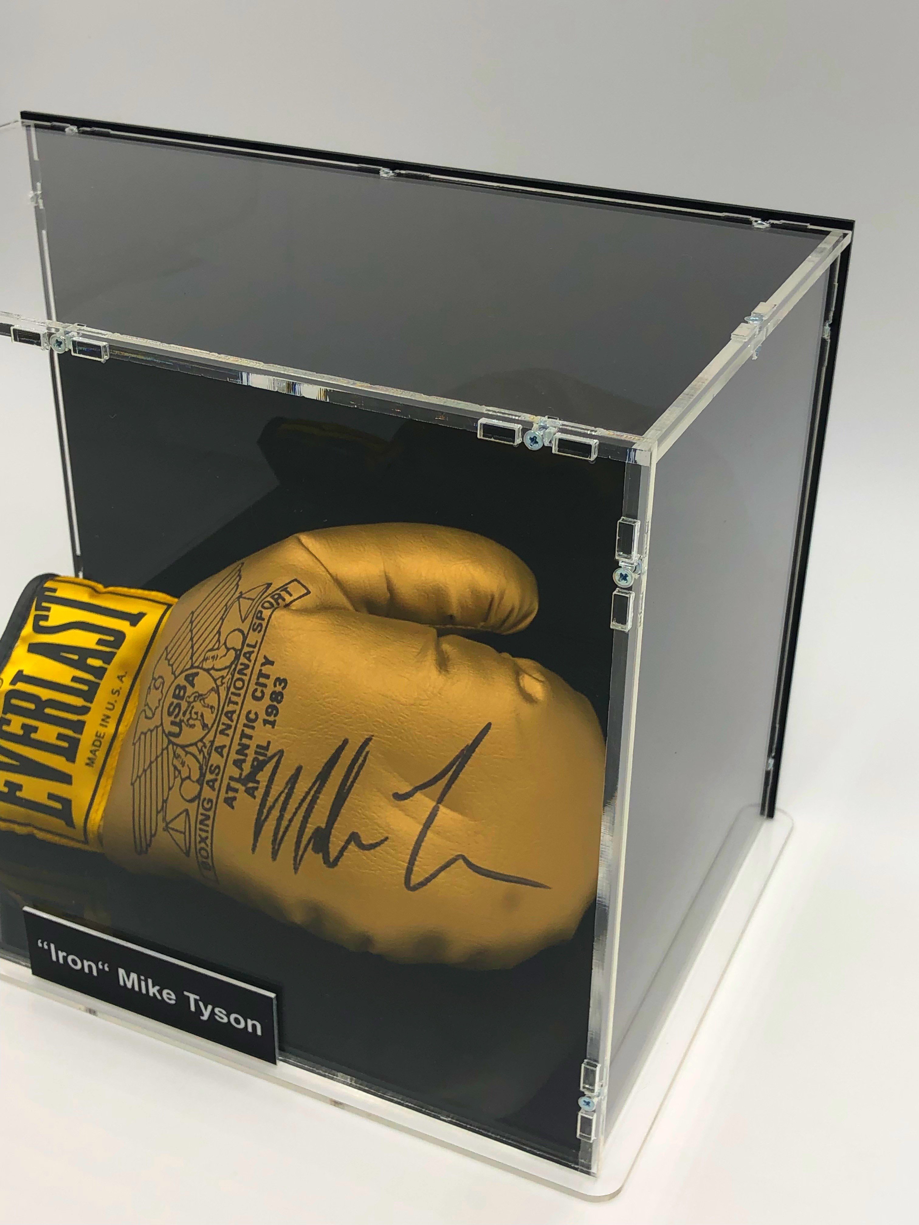 Mike Tyson Signed Boxing Glove In Display Case - CharityStars