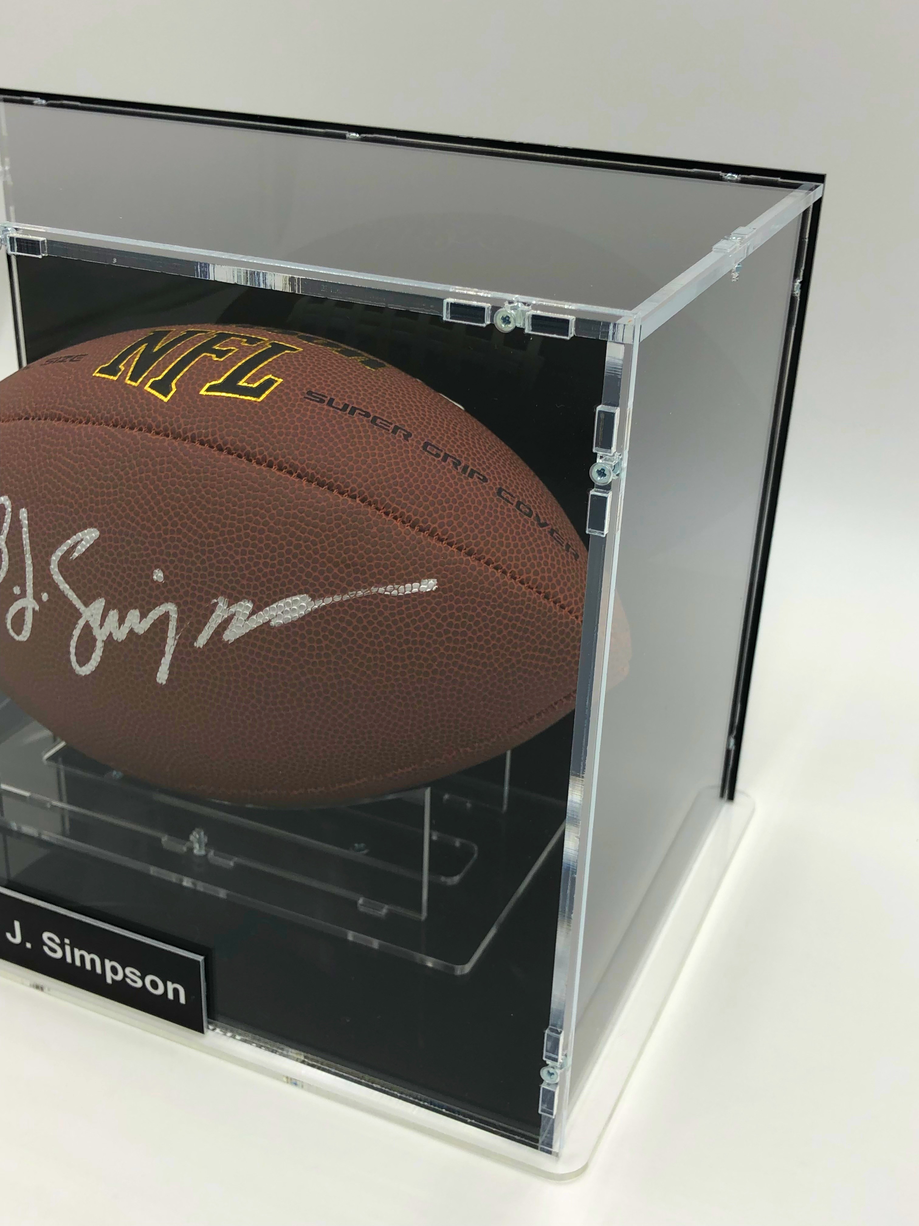 O.J. Simpson Signed Football In Display Case - CharityStars
