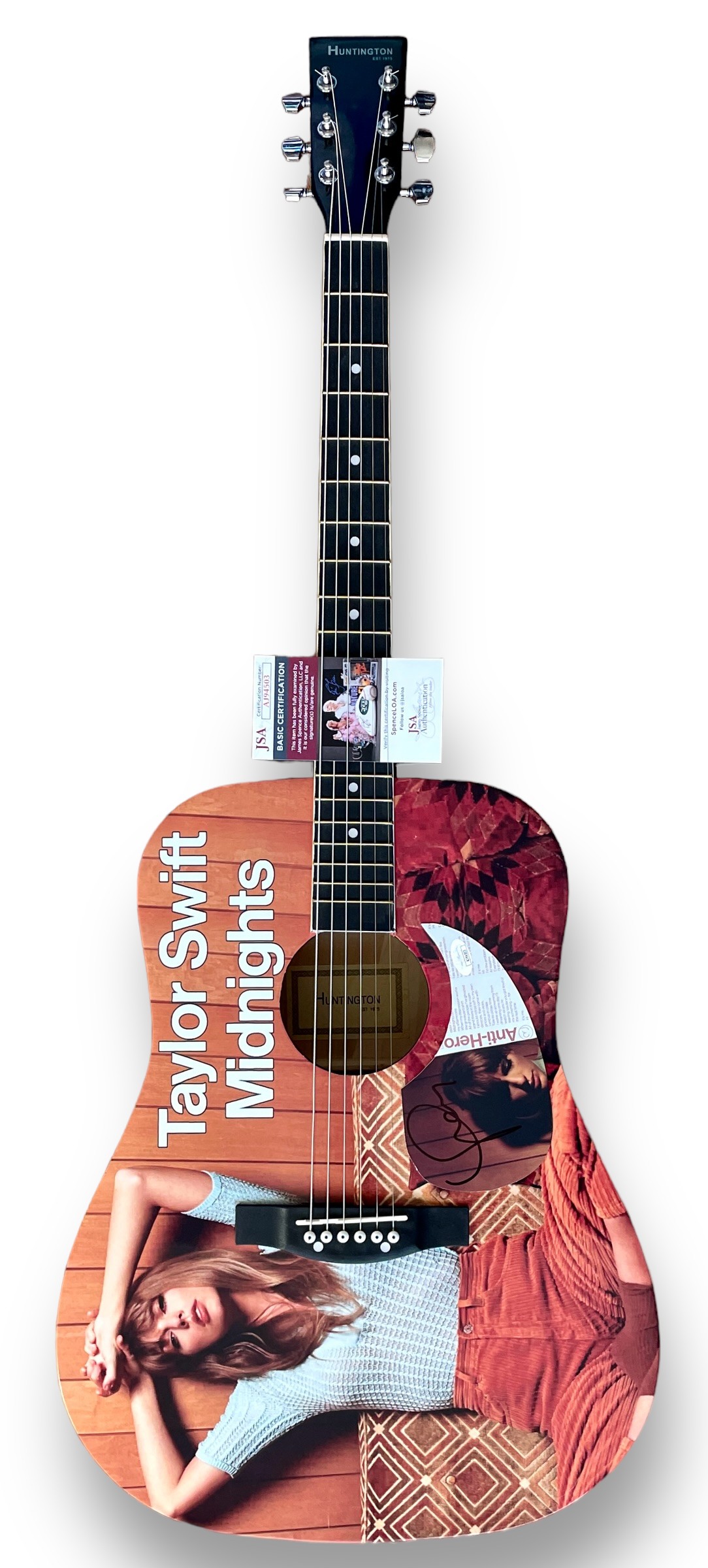 Taylor Swift Signed Custom Wrapped "Midnights" Acoustic Guitar ...