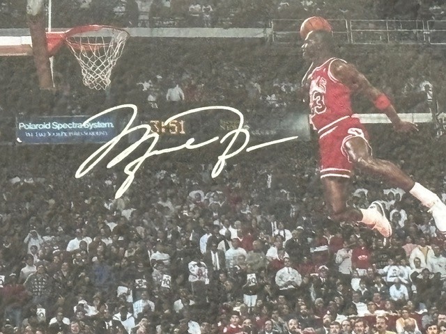 Michael Jordan Signed and Framed 8x10 Photo - CharityStars