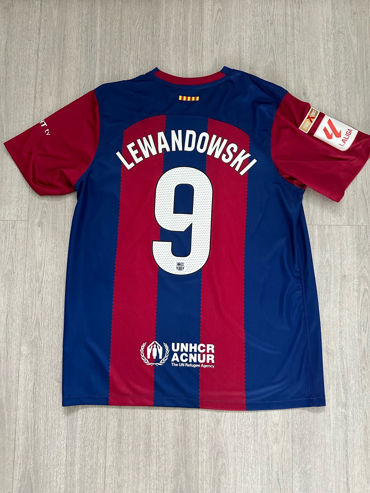 Lewandowski's Barcelona 2023 El Clasico ‘Rolling Stones’ Official Shirt ...