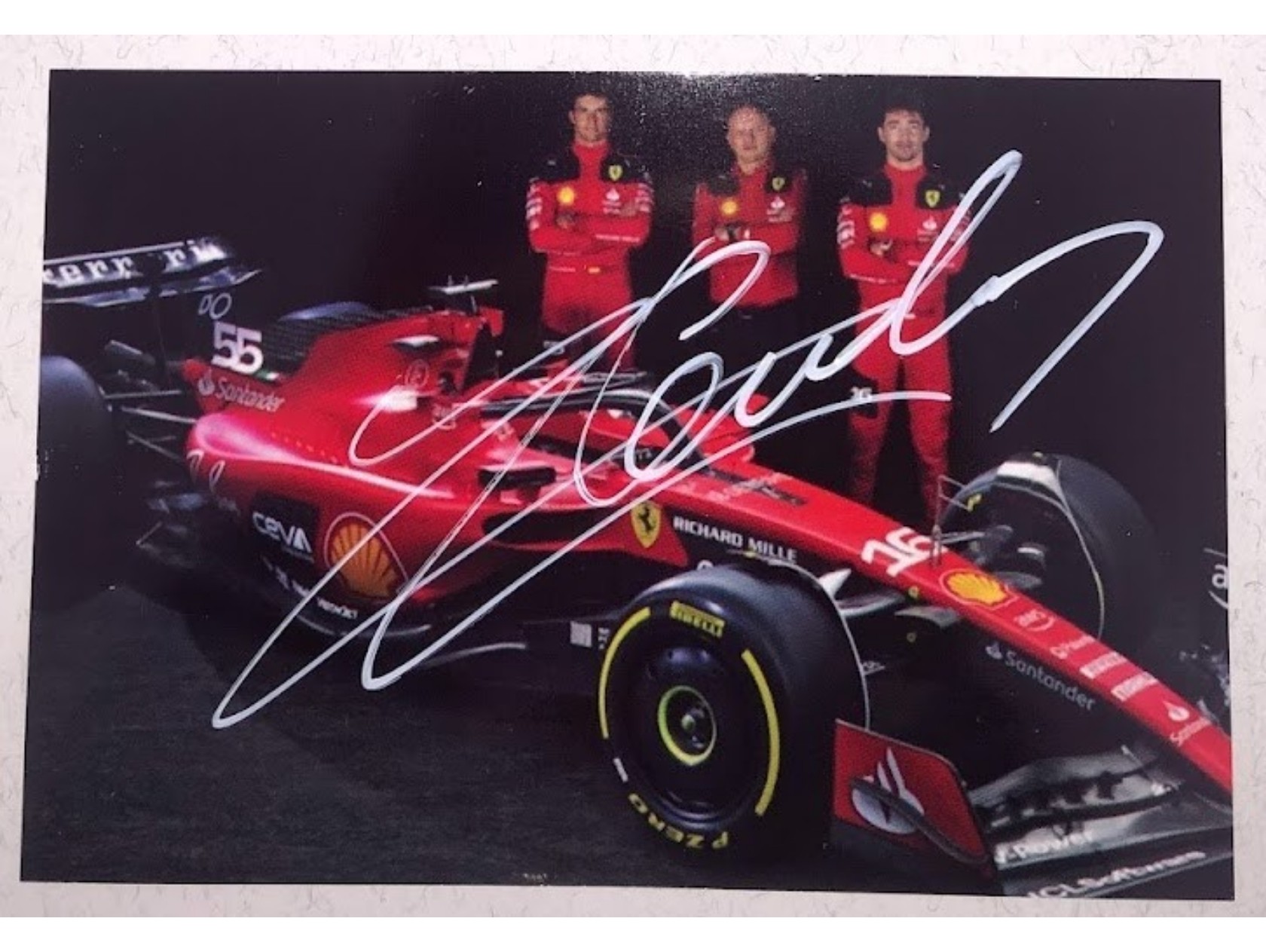 Scuderia Ferrari Photograph Signed by Charles Leclerc - CharityStars