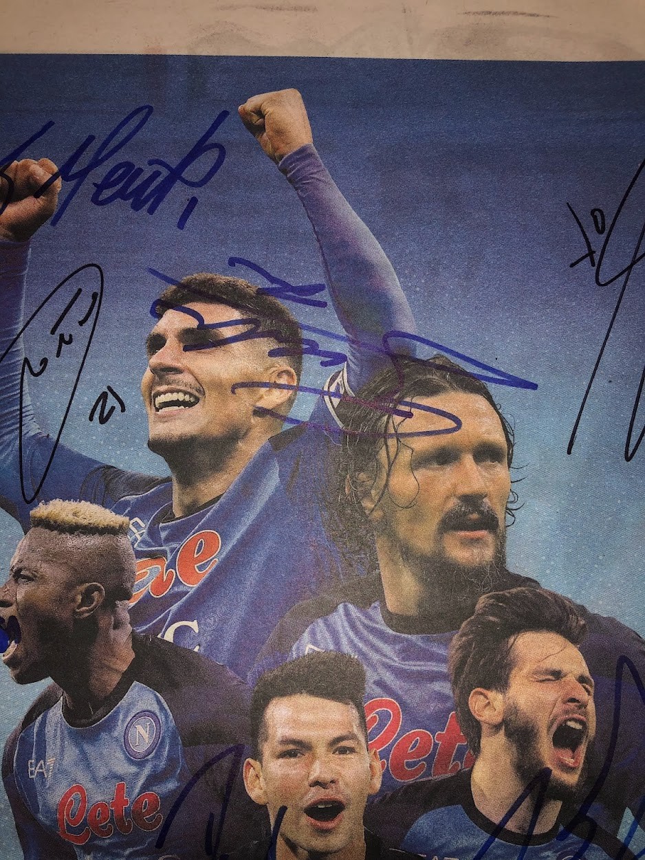 Official Napoli Poster, 2022/23 - Signed by the Squad - CharityStars