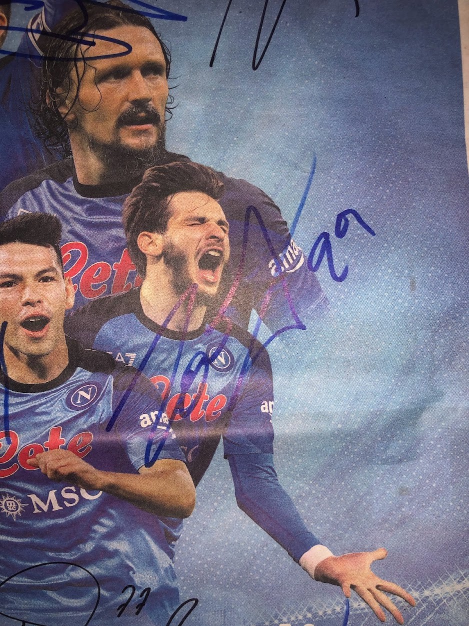 Official Napoli Poster, 2022/23 - Signed by the Squad - CharityStars