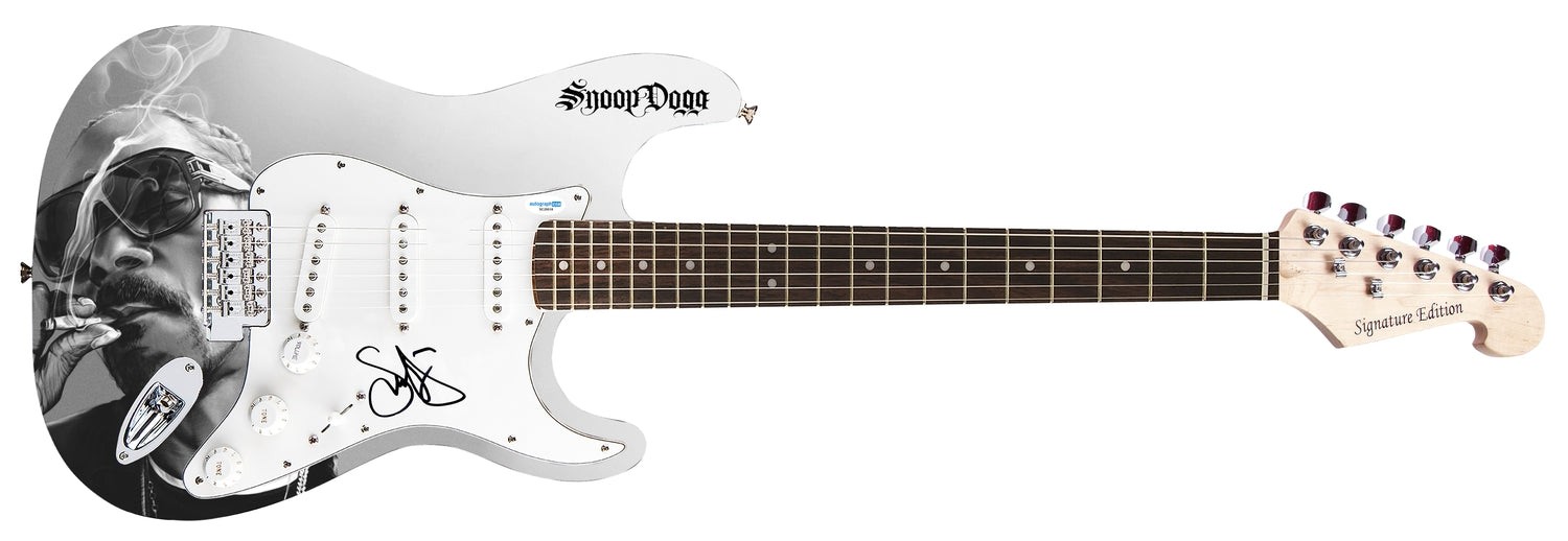 Snoop Dogg Signed Custom Graphics Guitar - CharityStars