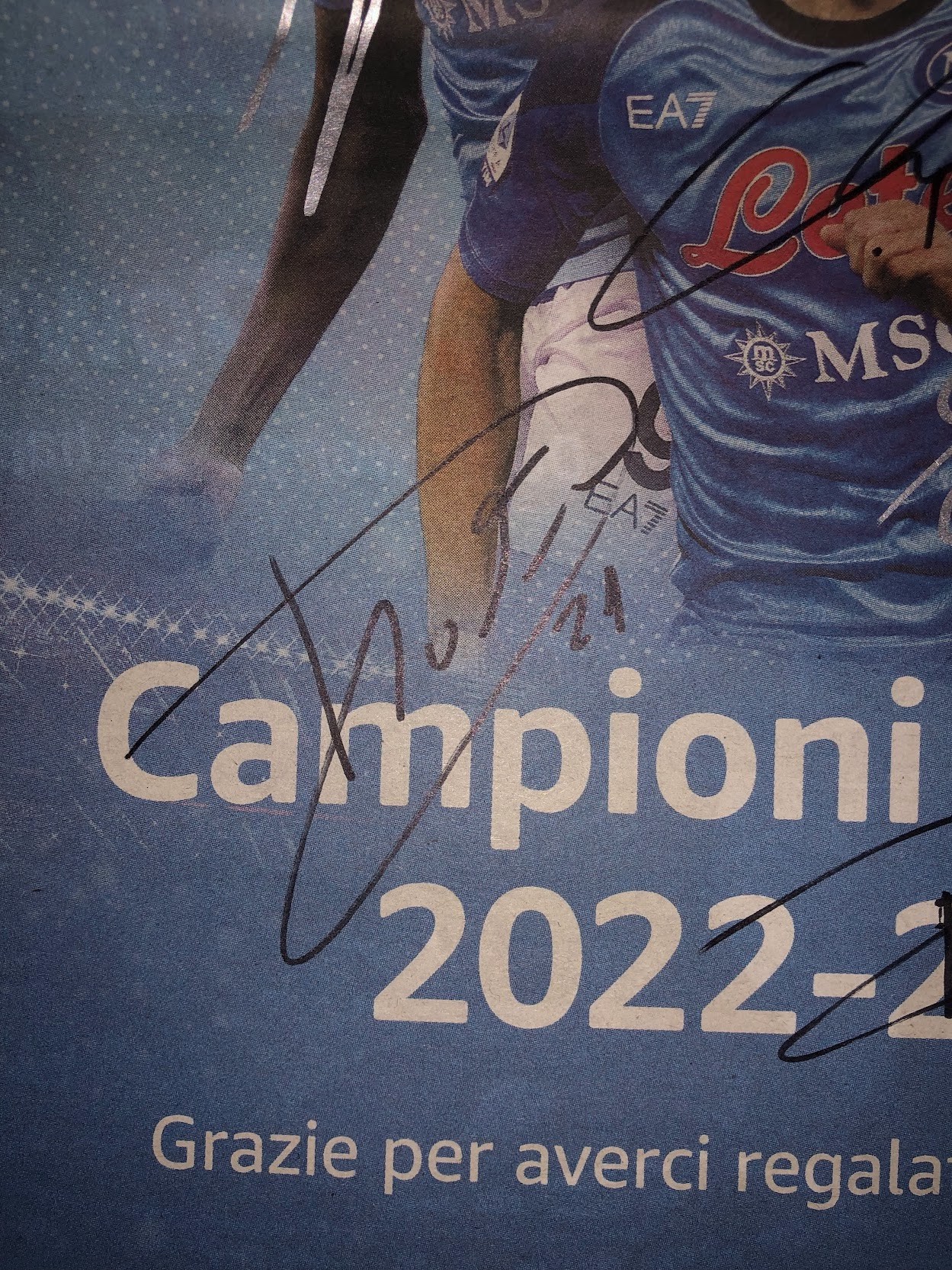 Official Napoli Poster, 2022/23 - Signed by the Squad - CharityStars