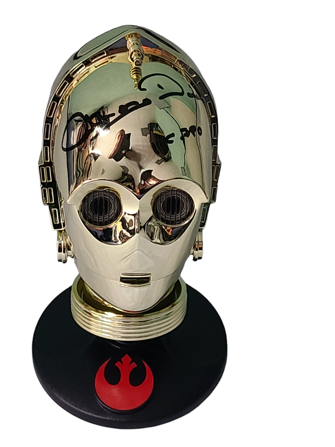 Anthony Daniels Signed Star Wars C-3PO Mini Helmet - CharityStars