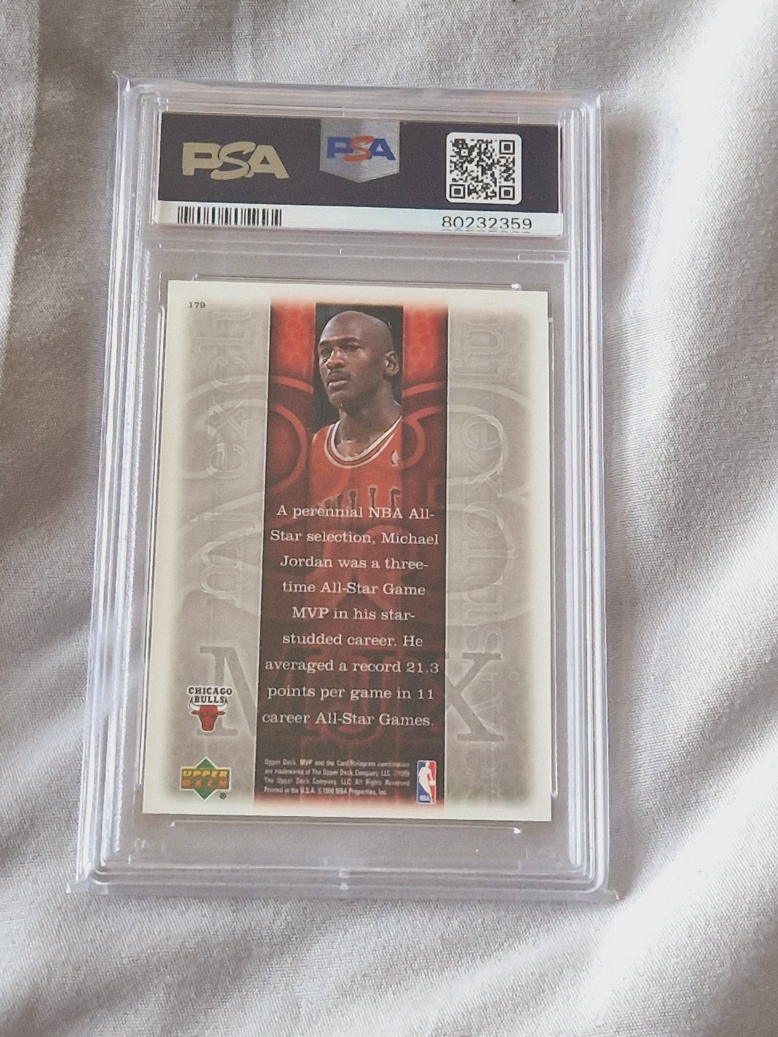 Michael Jordan MVP Upper Deck Card 1999 - #179 - CharityStars