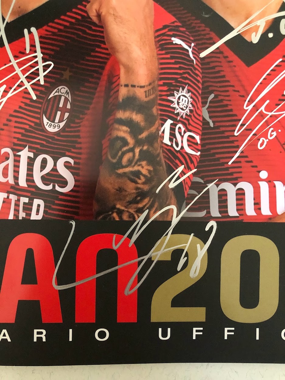 Official AC Milan Calendar, 2024 - Signed by the Players - CharityStars
