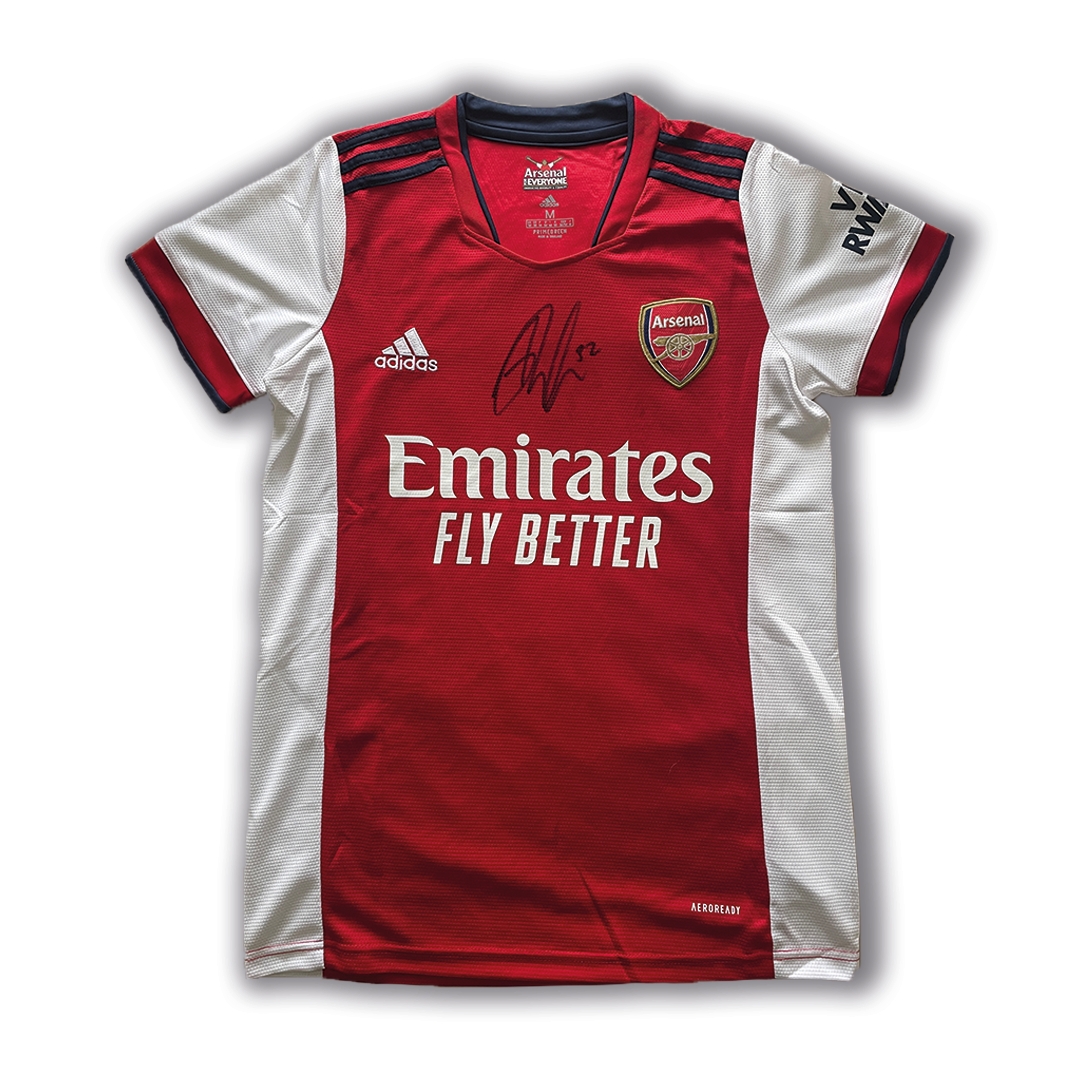 Aaron Ramsdale's Official Arsenal Signed Shirt - CharityStars