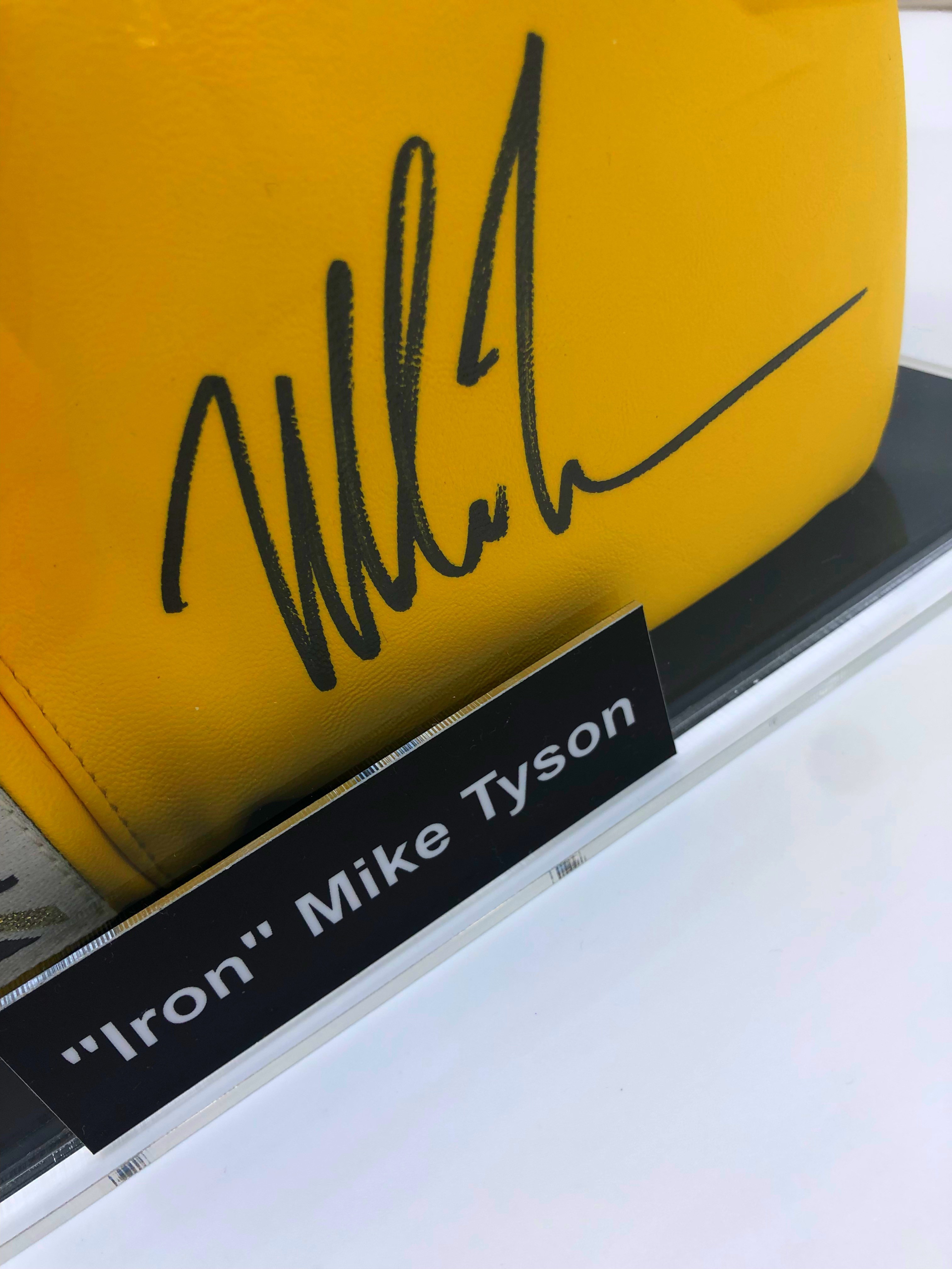 Mike Tyson Signed Boxing Glove In Display Case - CharityStars