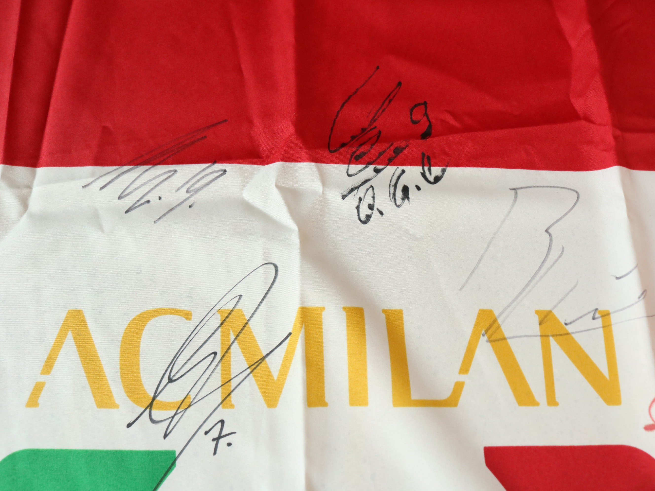 Official Milan Flag - Signed by the Squad - CharityStars