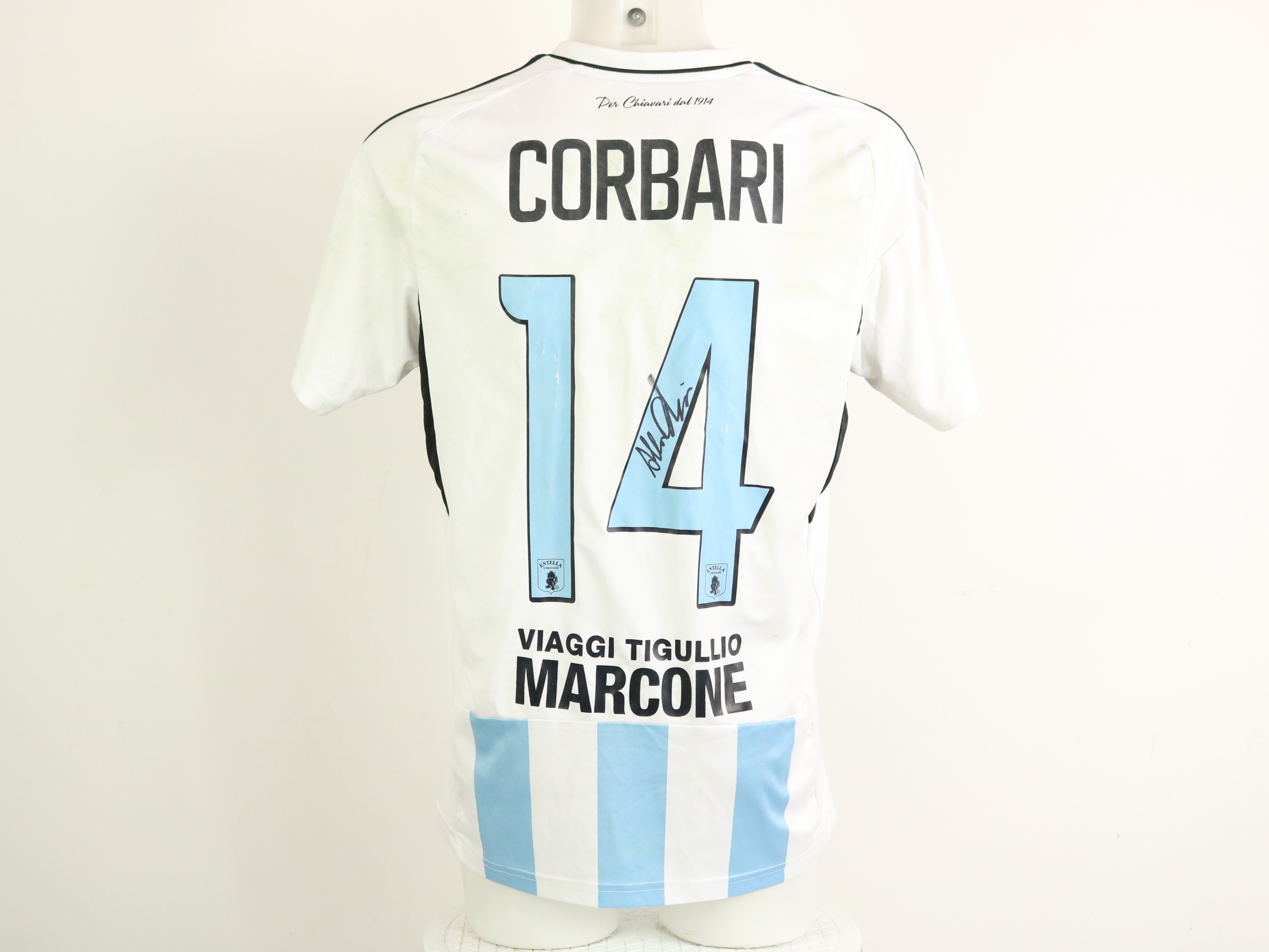 Maglia Corbari unwashed Virtus Entella vs Torres 2023 - Autografata ...