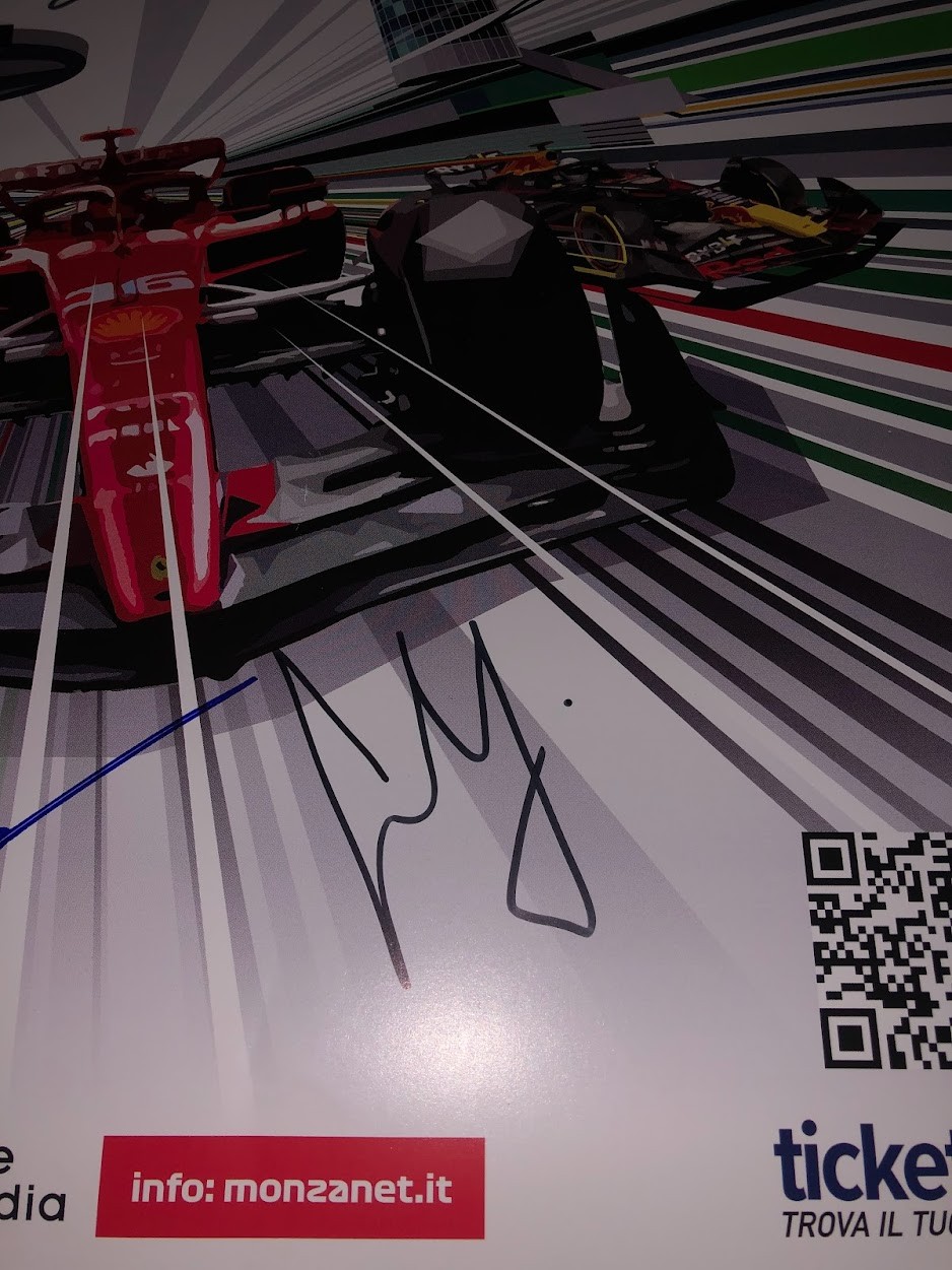 Formula 1 Italian Grand Prix 2023 Poster - Signed by the Drivers ...