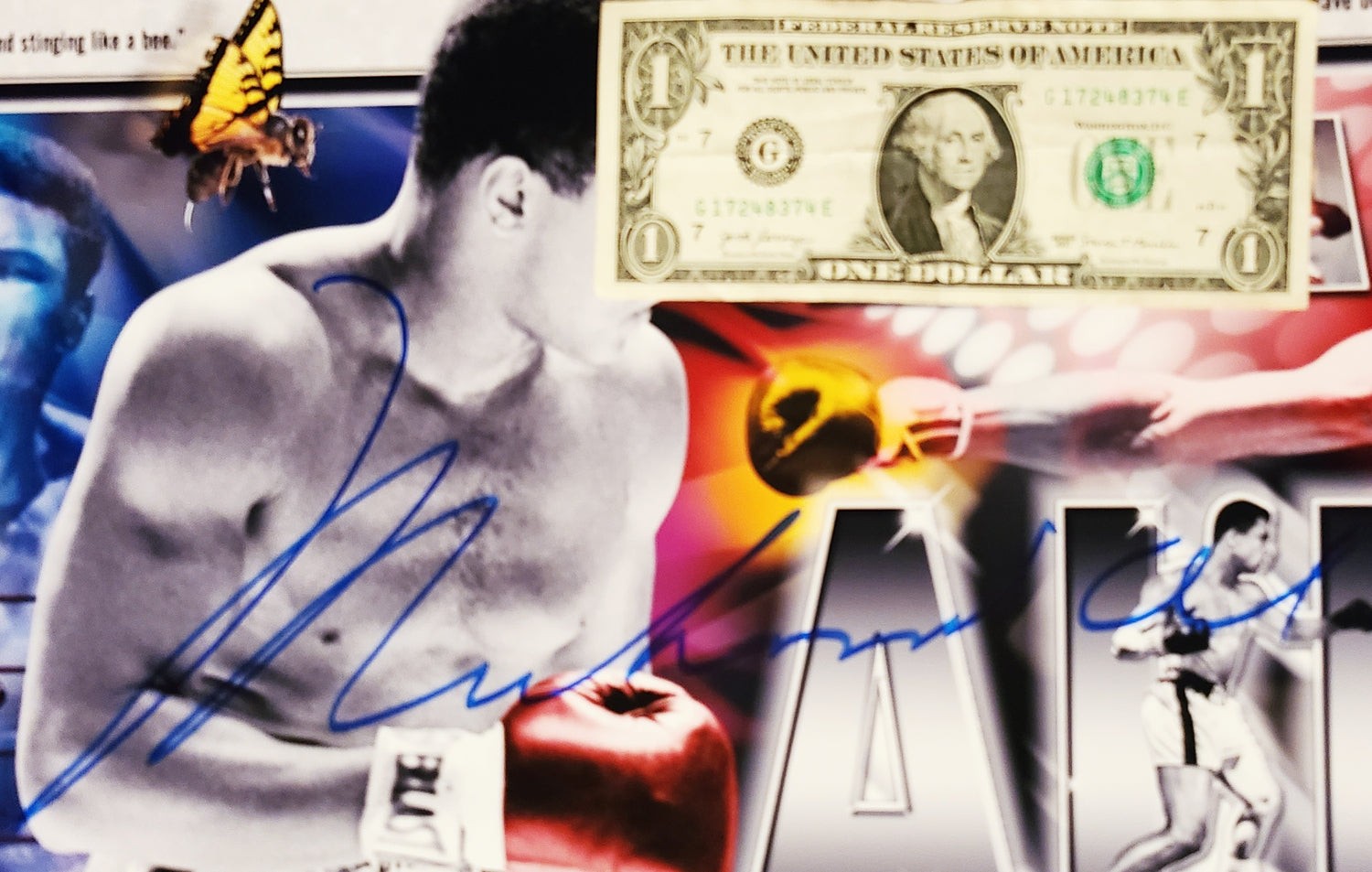 Muhammad Ali Signed Photo Display - CharityStars