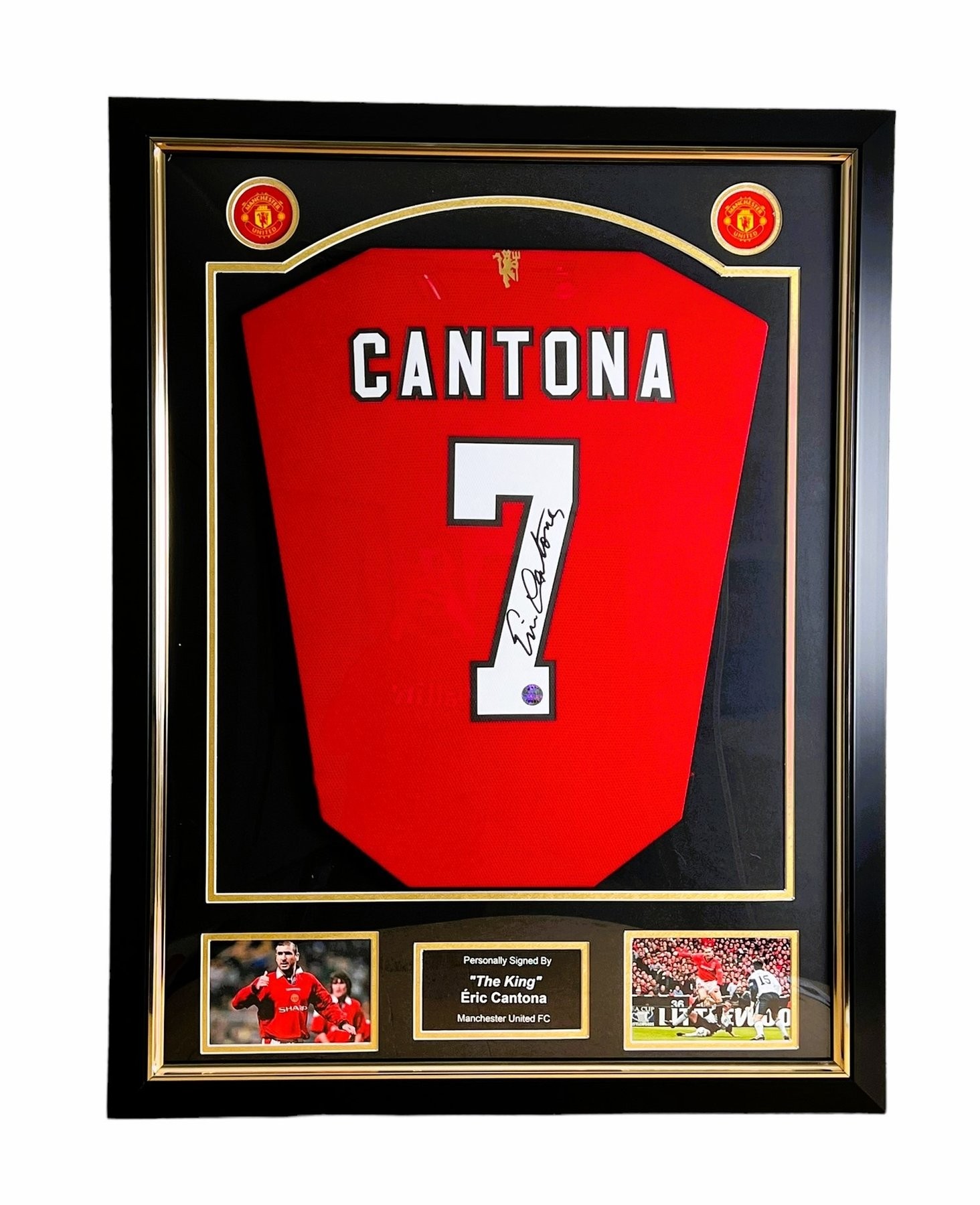 Eric Cantona's Manchester United 2021/22 Signed and Framed Shirt ...