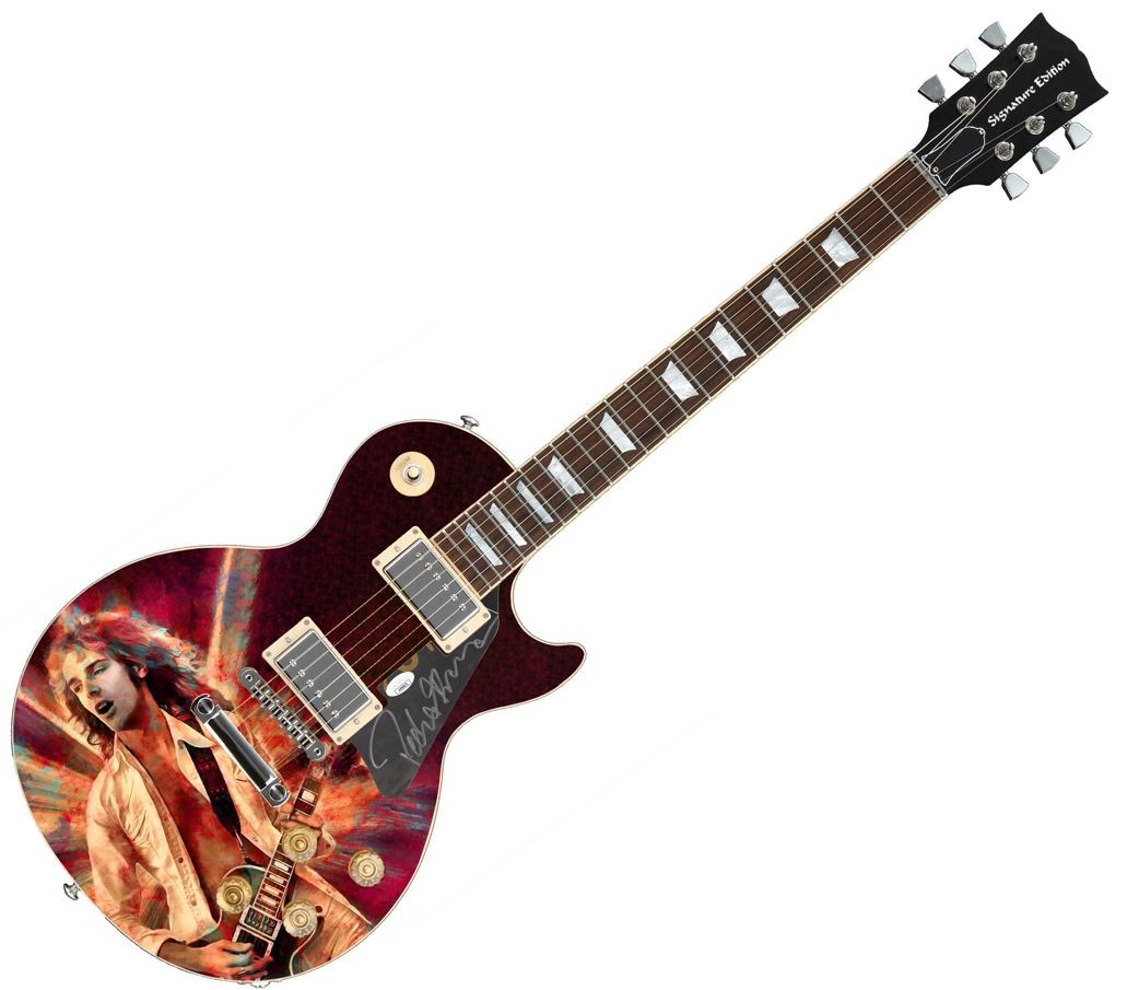 Peter Frampton Signed Custom Graphics Guitar - CharityStars