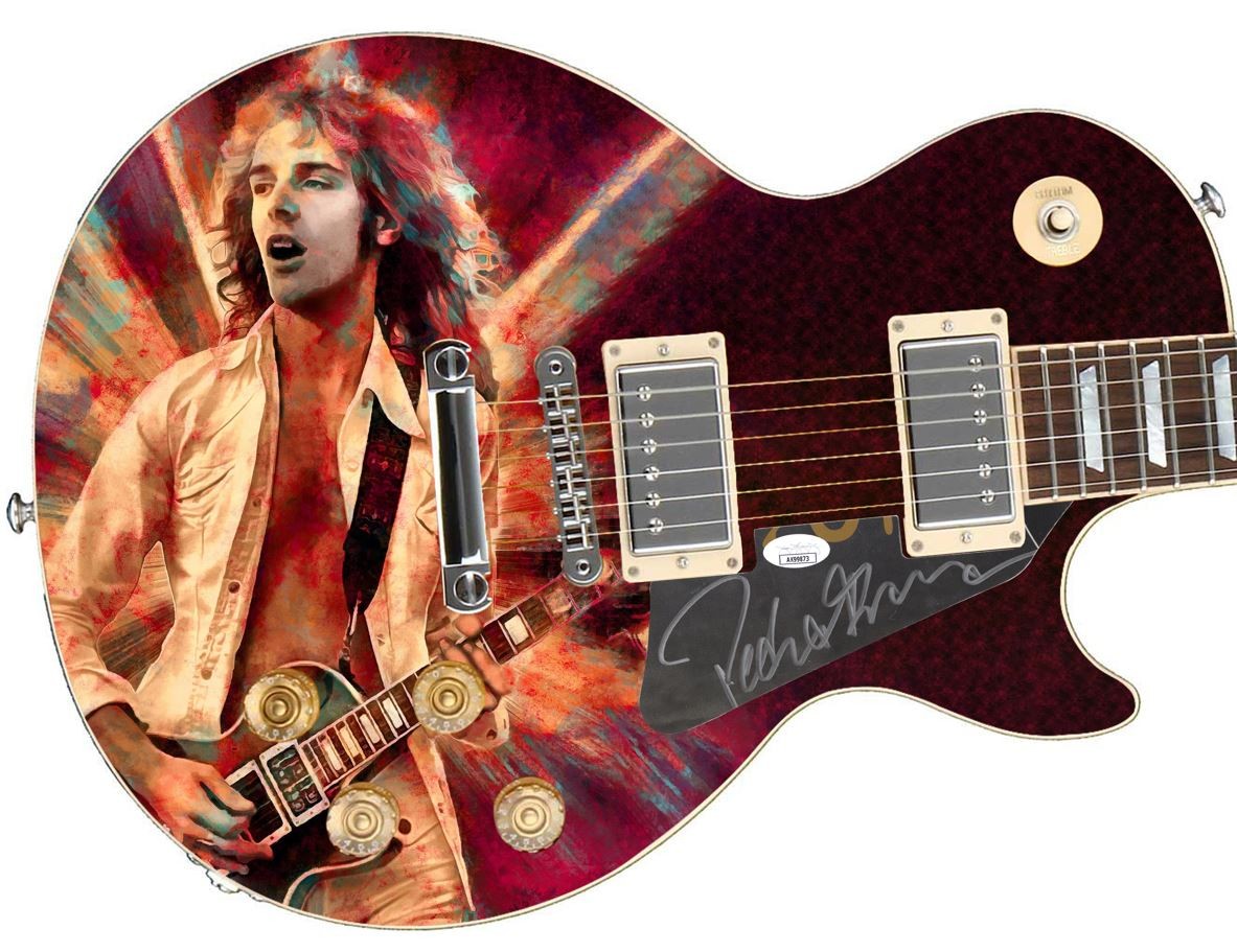 Peter Frampton Signed Custom Graphics Guitar - CharityStars