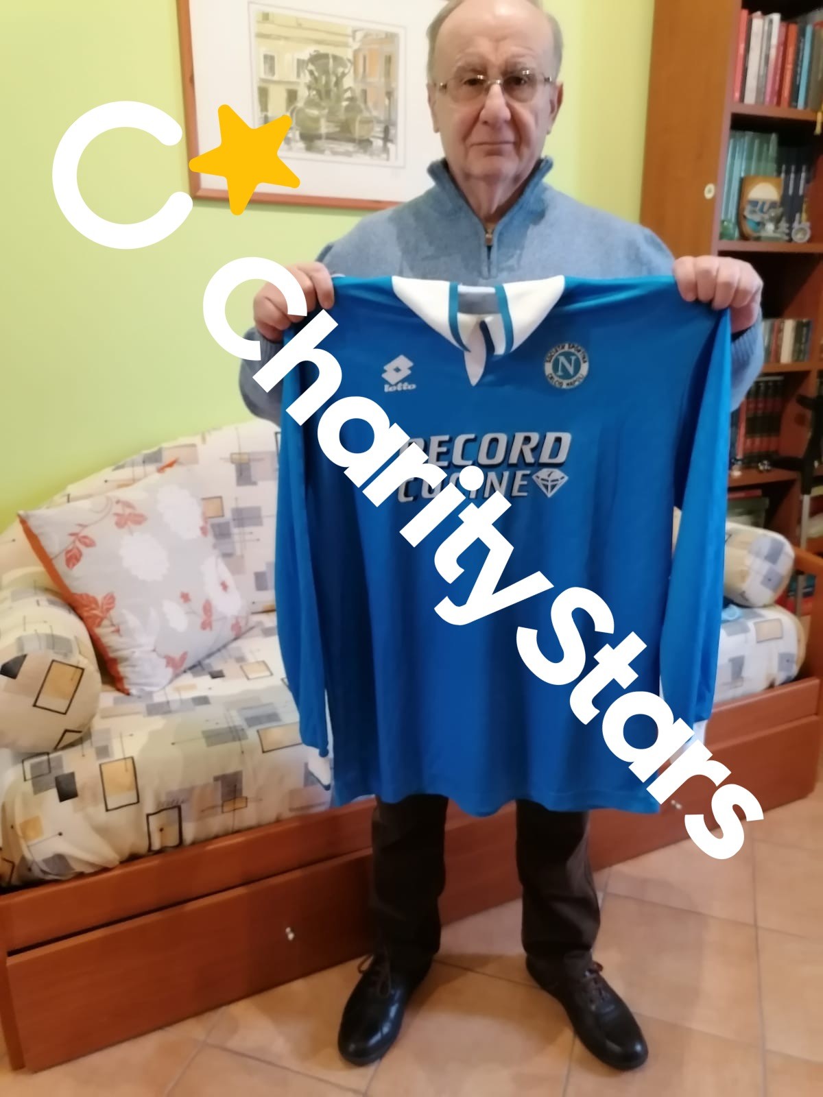 Policano's Match Worn Shirt, Napoli vs Lazio 1994 - CharityStars