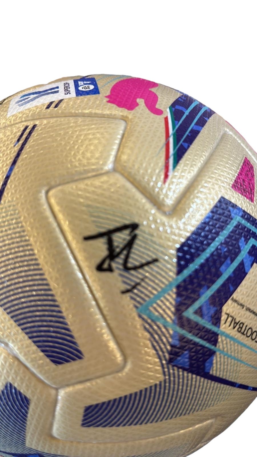 Signed Issued Match-Ball Napoli vs Inter, Italian Super Cup Final 2024 ...