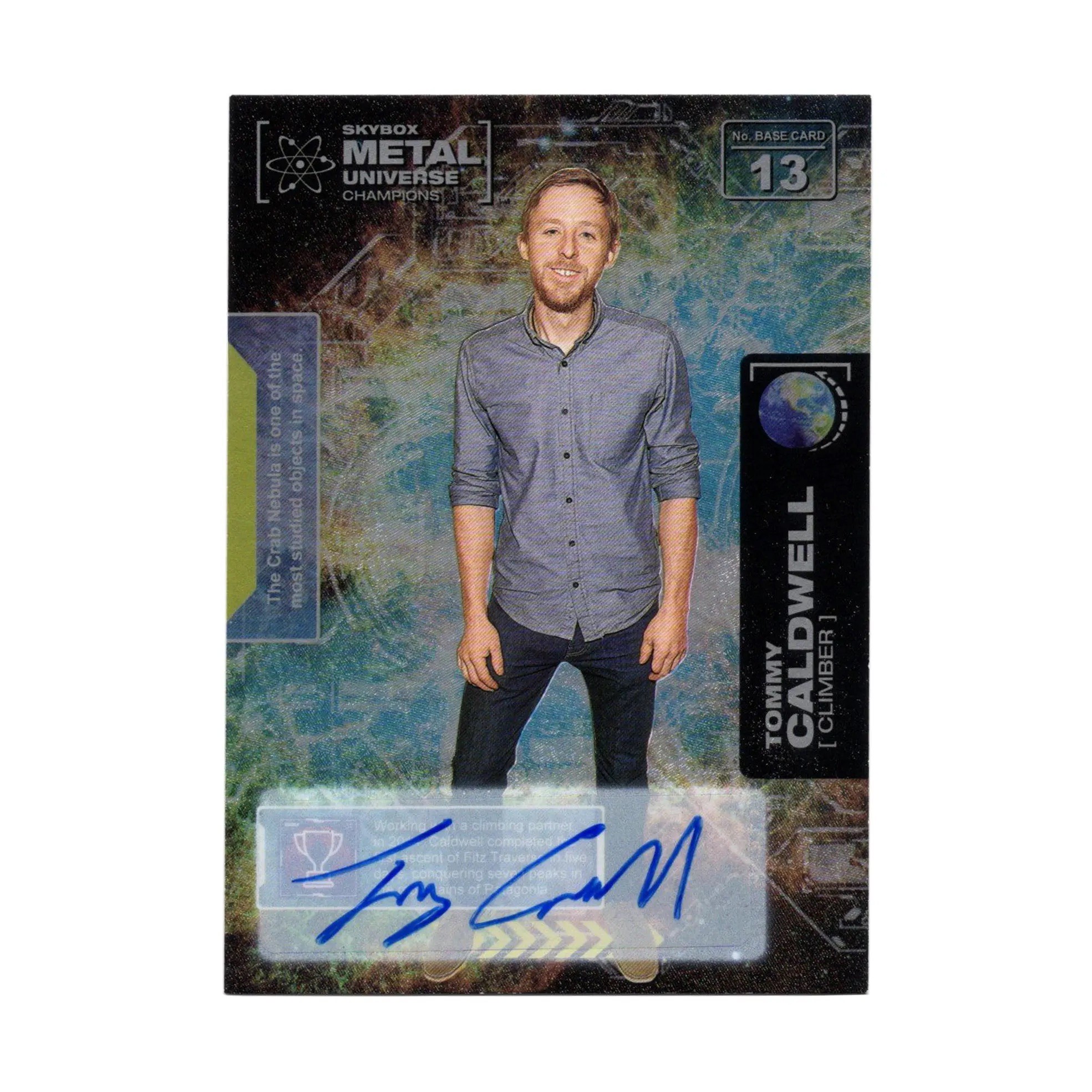 Card Metal Universe Champions signed by Tommy Caldwell - CharityStars